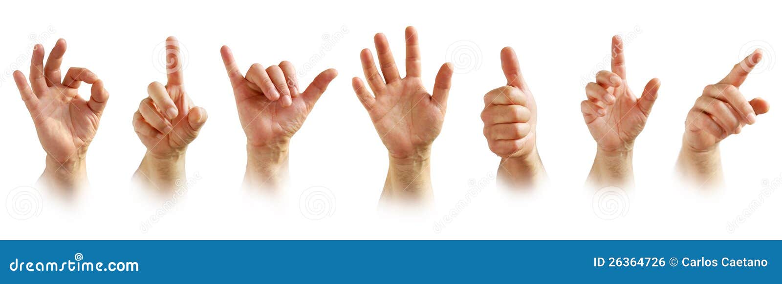 Handzeichen stockfoto. Bild von mann, zahl, einstellen - 26364726