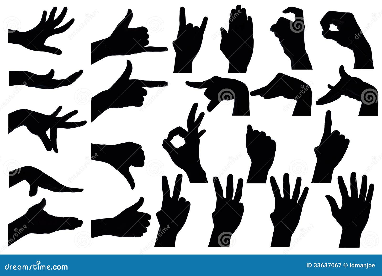 Handzeichen stock abbildung. Illustration von zeigefinger - 33637067