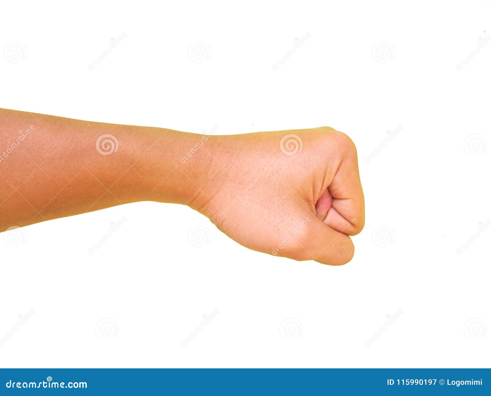 Handzeichen Des Lochens, Ansicht Von Der Seite Stockbild - Bild von ...