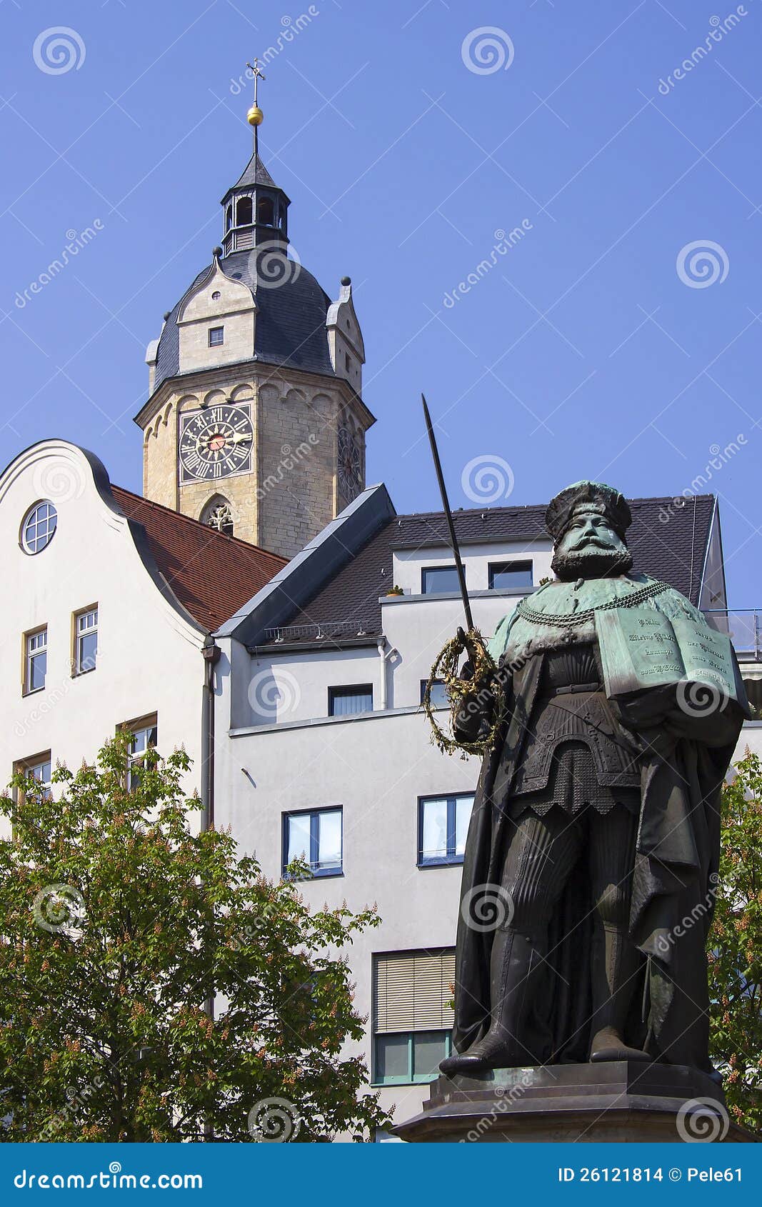 Hanfried en Jena foto de archivo. Imagen de espada, monumento - 26121814