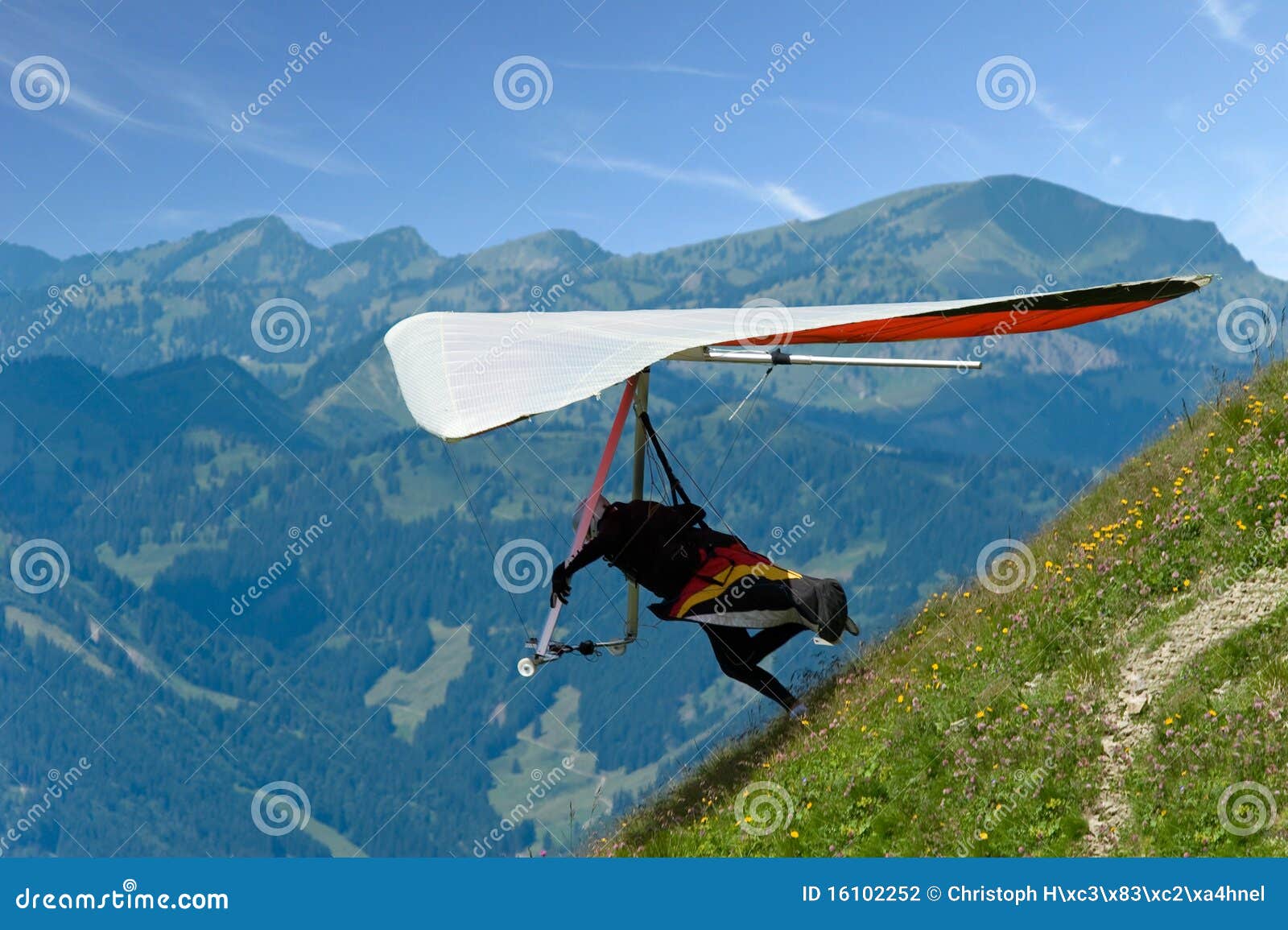 Hang glider stock photo. Image of landscape, hobby, scenery - 16102252