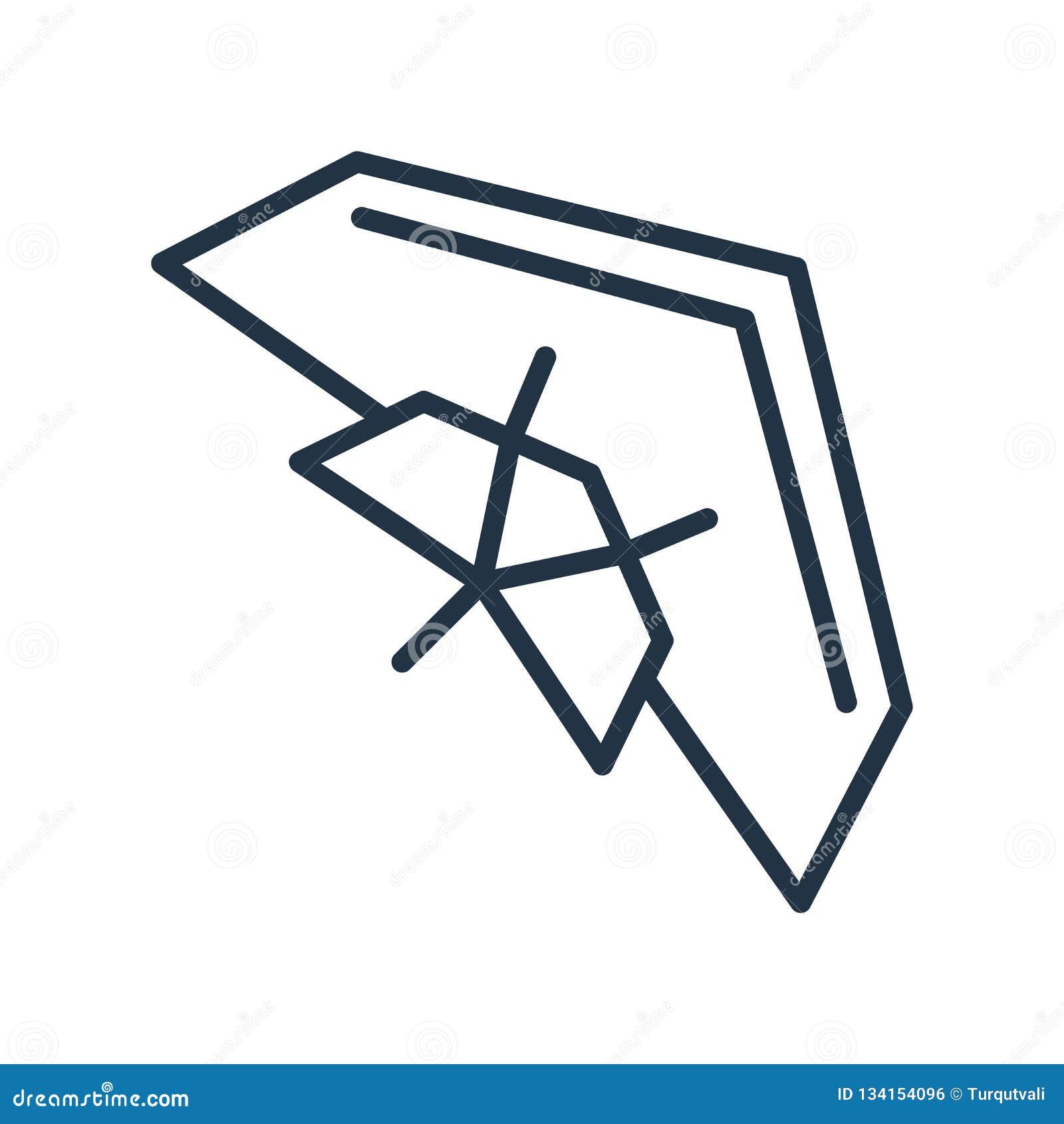 Hang Glider Icon Vector Isolated on White Background, Hang Glider Sign ...