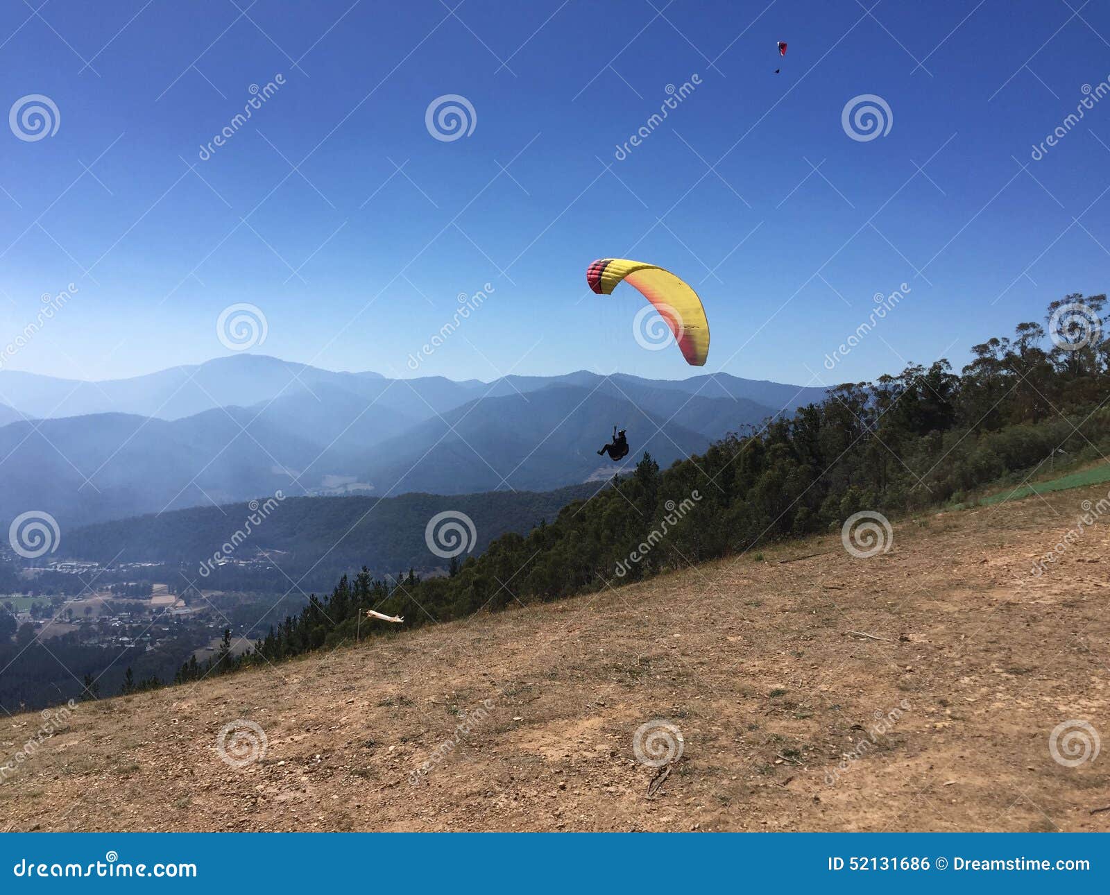 Hang Gliding Take Off stock photo. Image of adventure - 52131686