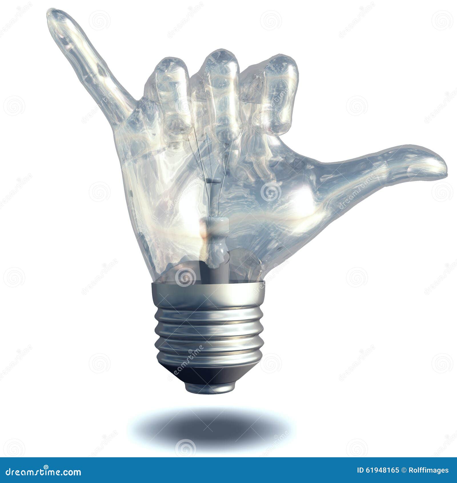 Hang Loose Light Bulb ilustração stock. Ilustração de elétrico - 61948165
