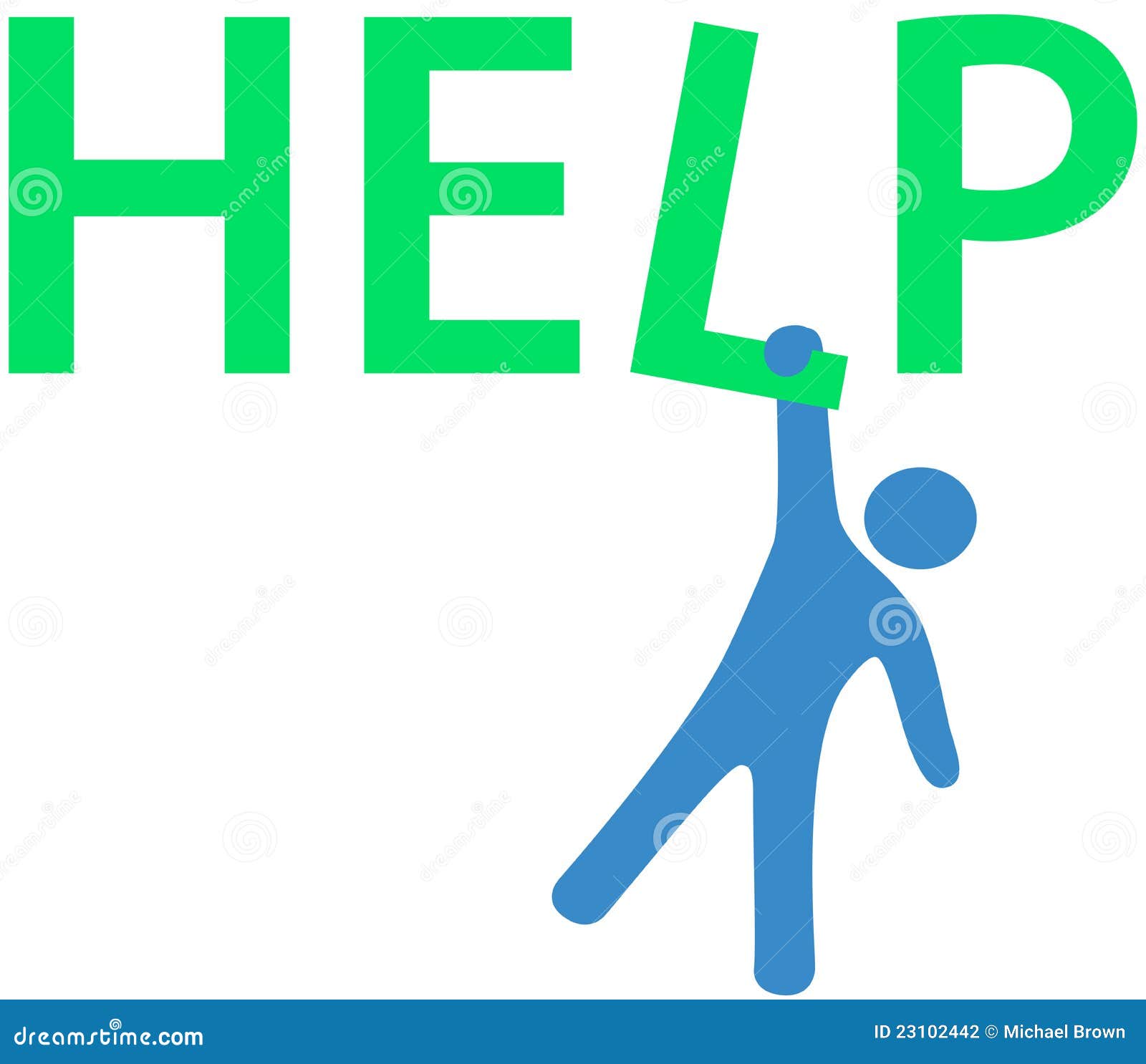 Hang Man Need Help Information Stock Vector - Illustration of ...