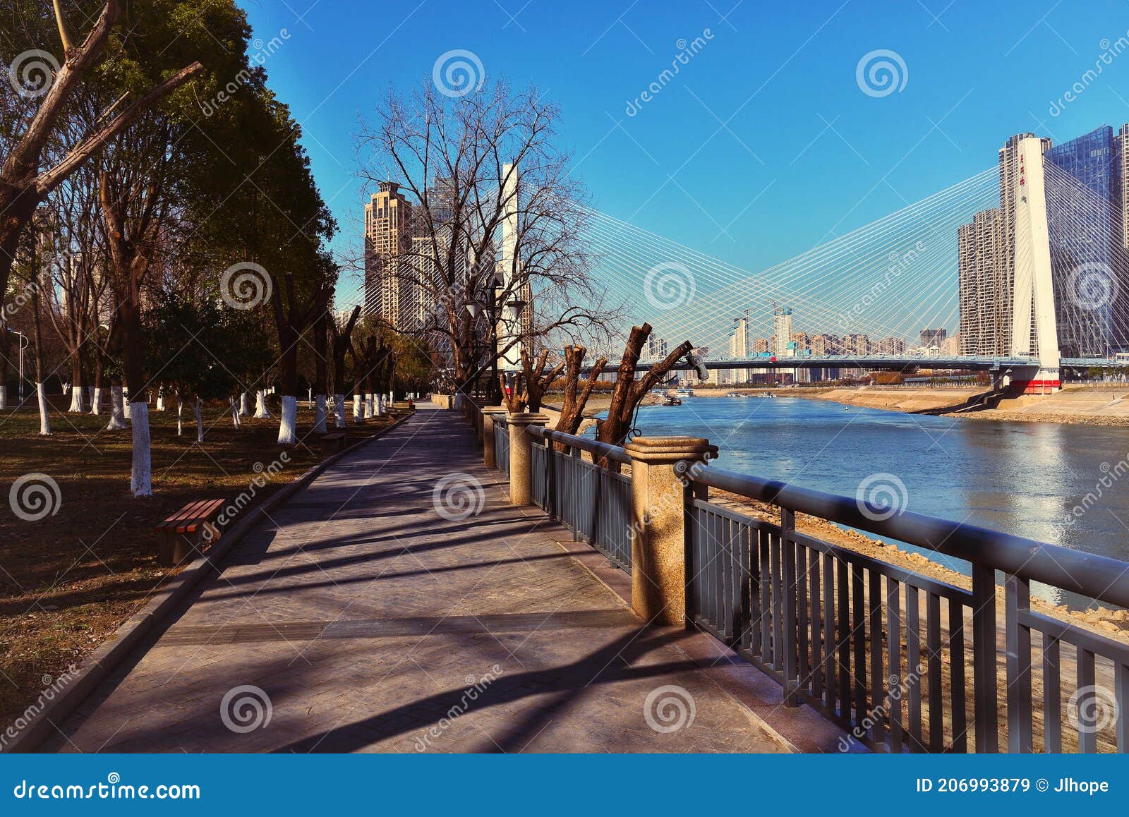 Han River Flows through the Wuhan City Editorial Stock Image - Image of ...