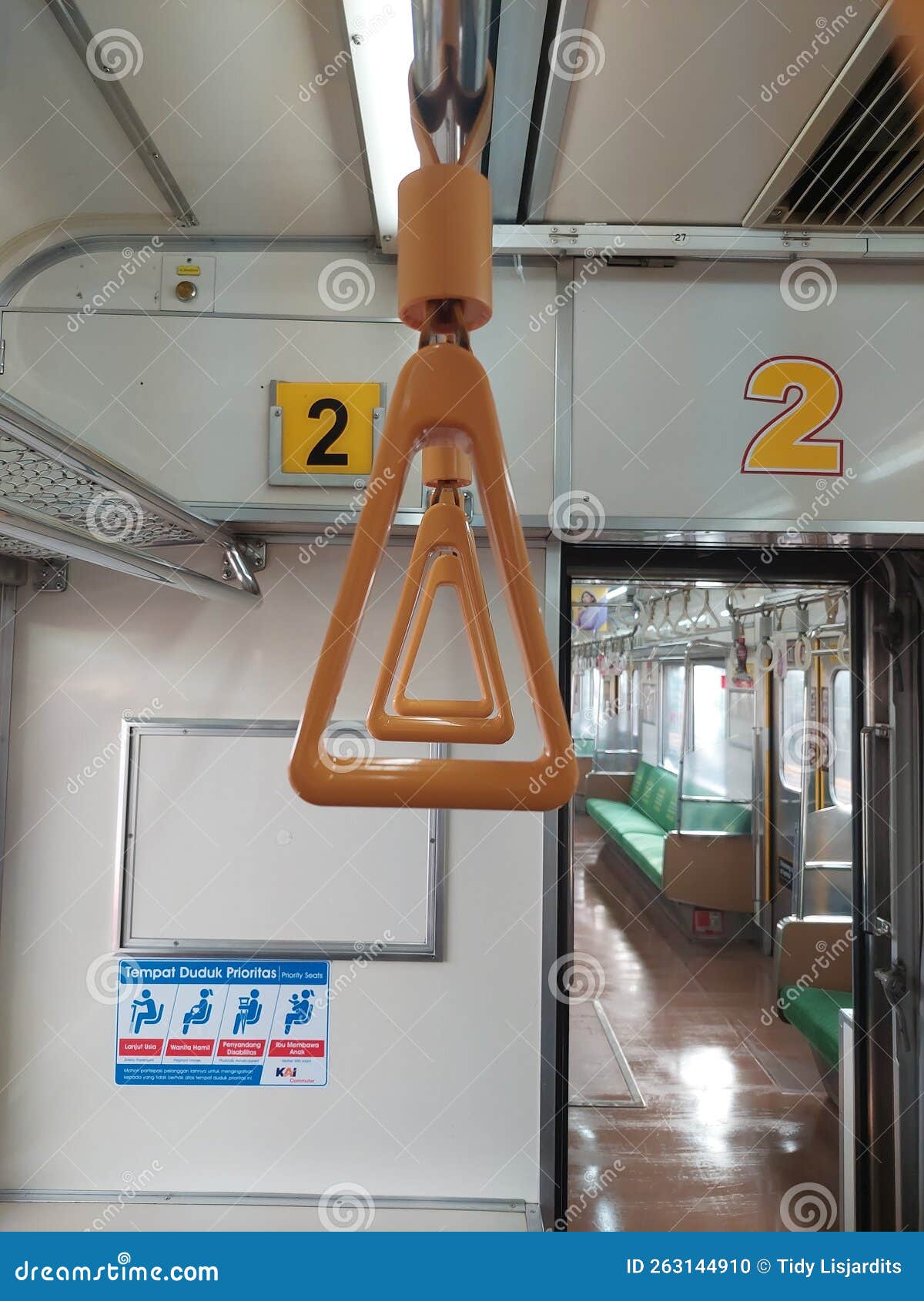 Hang Old Train,The Handle On On Ceiling Of Train, Railway System Or ...