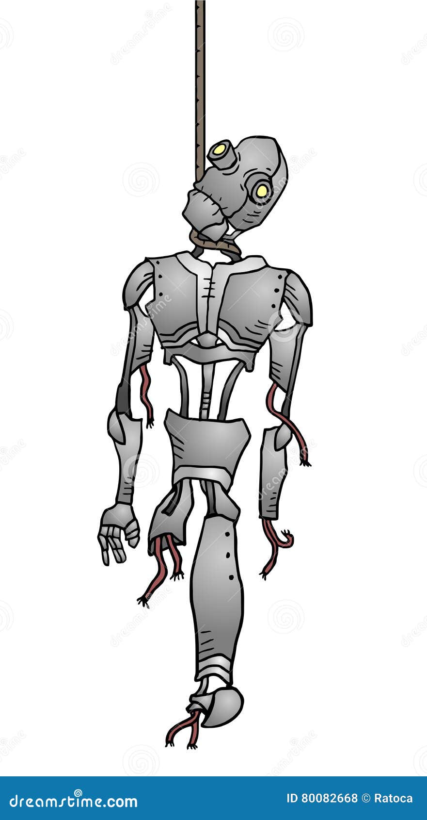 Kill Robot Mascot Logo Design Cartoon Vector | CartoonDealer.com #153957515