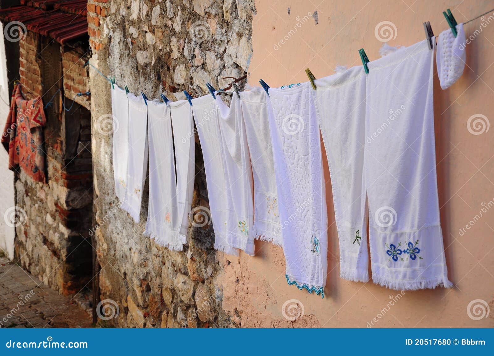 Hanged towels stock photo. Image of clothing, clothes - 20517680