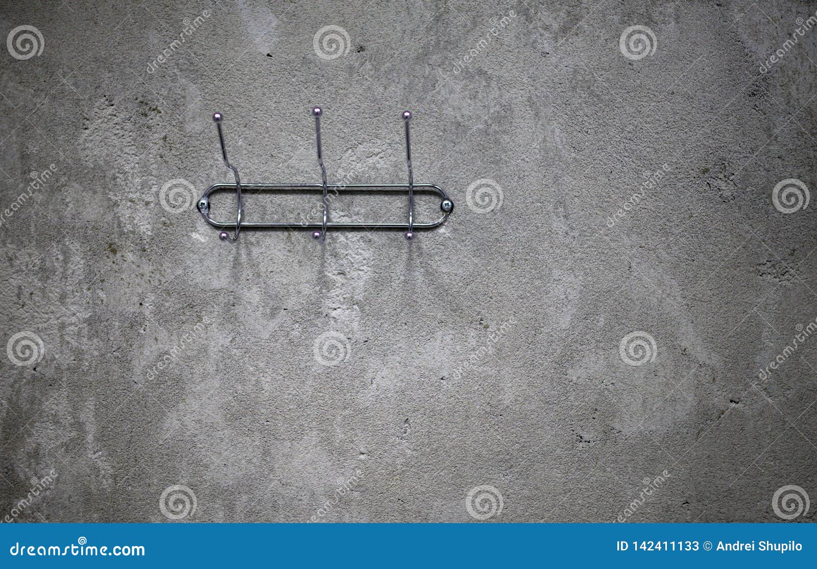 Hanger on the Concrete Wall Stock Image - Image of dirty, vintage ...