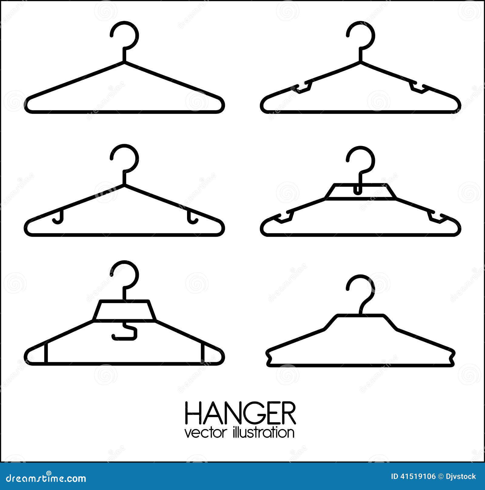 Hanger design stock vector. Illustration of hook, vector - 41519106