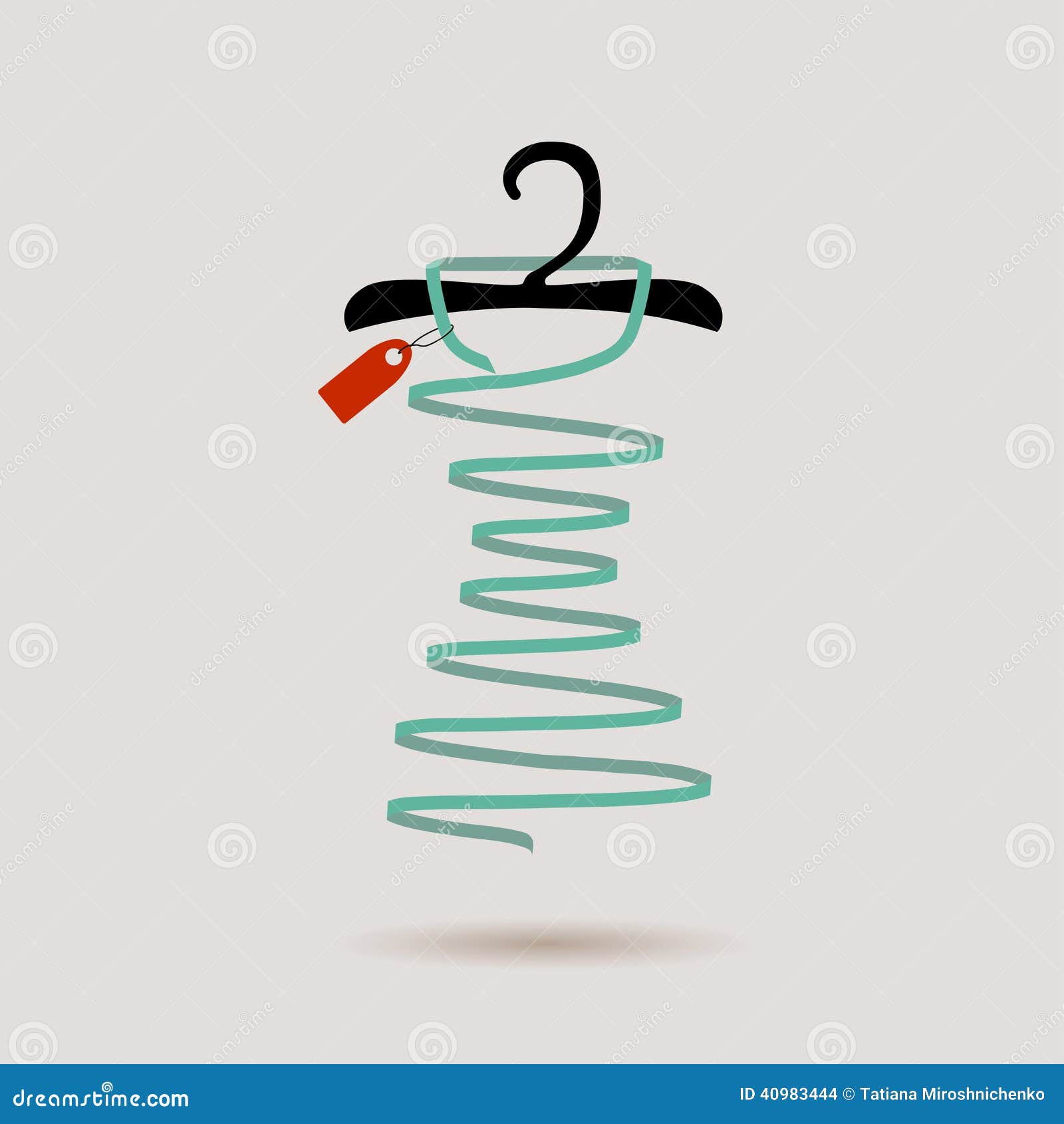 Hanger and a Dress, Vector Illustration Stock Vector - Illustration of ...