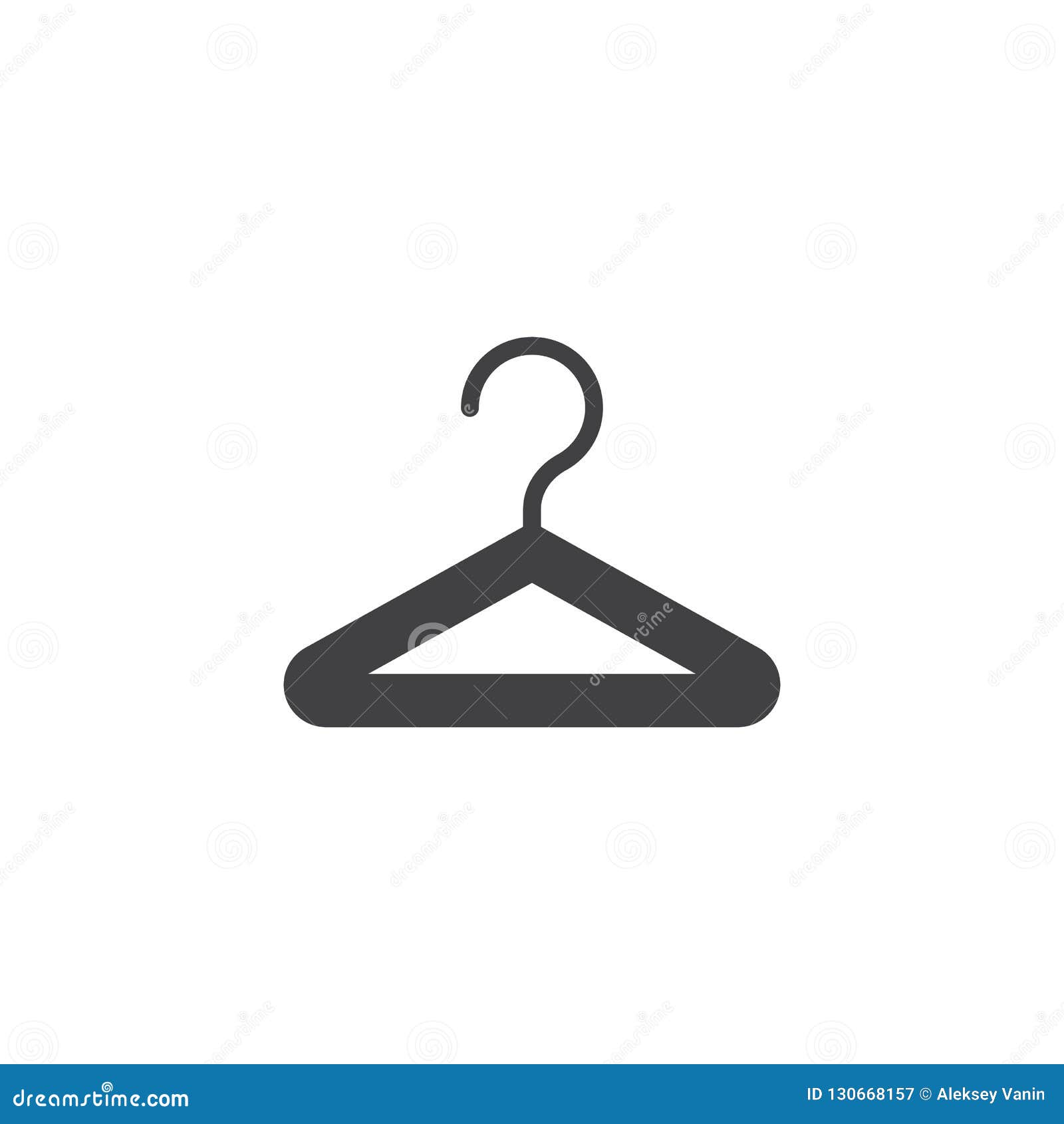 Hanger hook vector icon stock vector. Illustration of equipment - 130668157