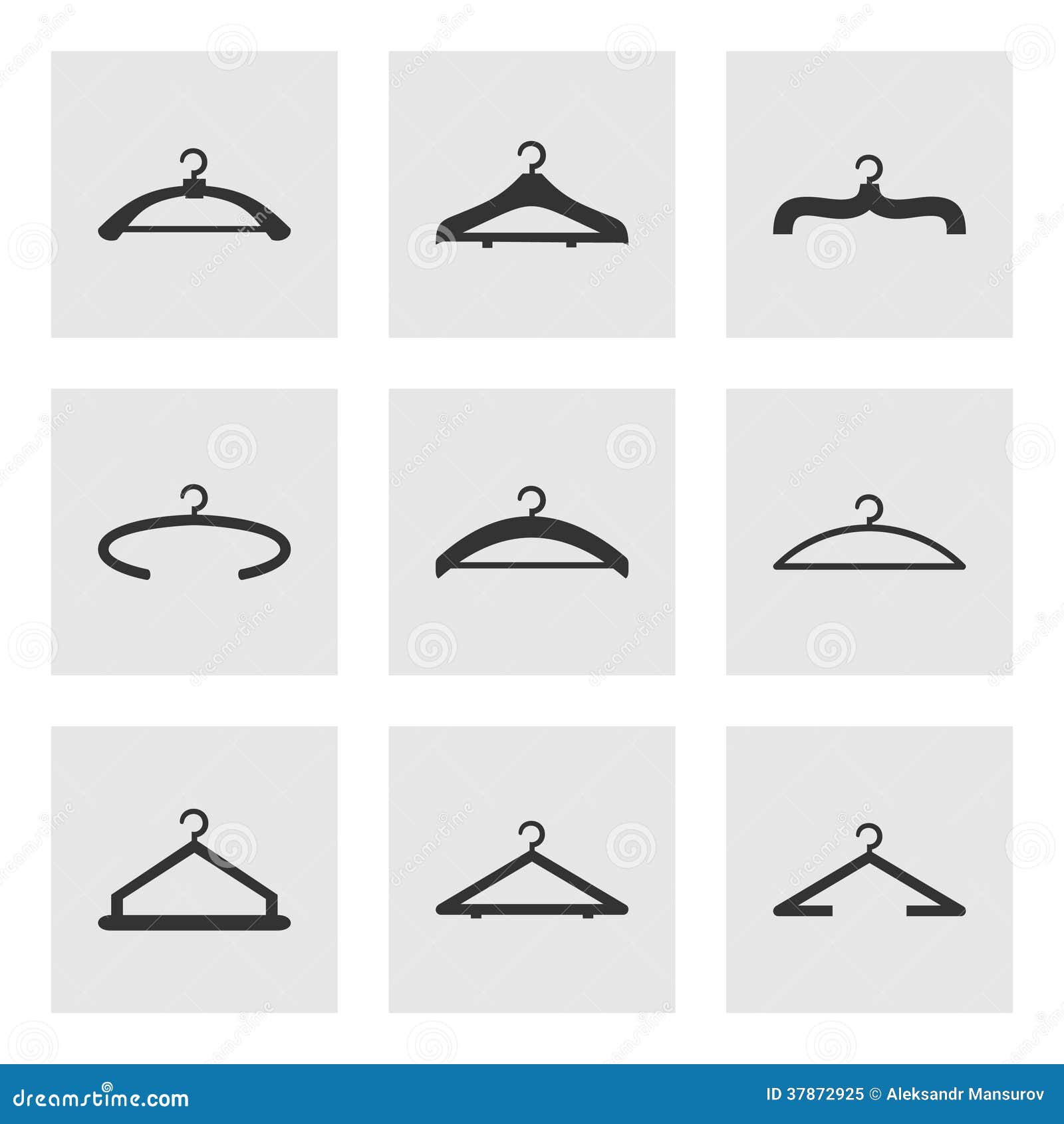 Hanger an icon stock vector. Illustration of ornament - 37872925