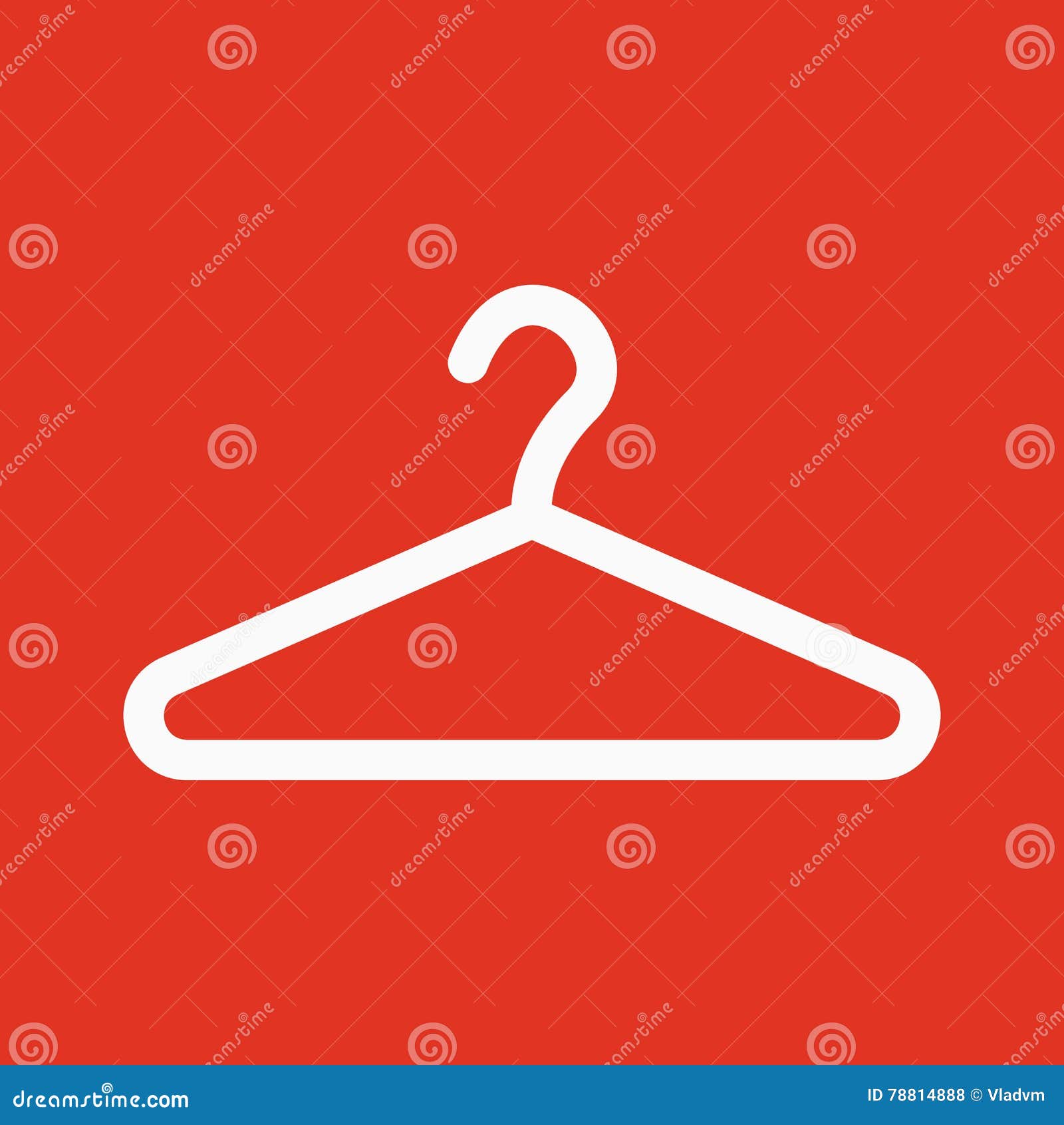 The Hanger Icon. Coat Rack Symbol Stock Vector - Illustration of retail ...