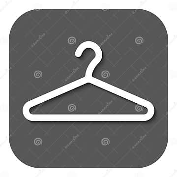 The Hanger Icon. Coat Rack Symbol Stock Vector - Illustration of object ...