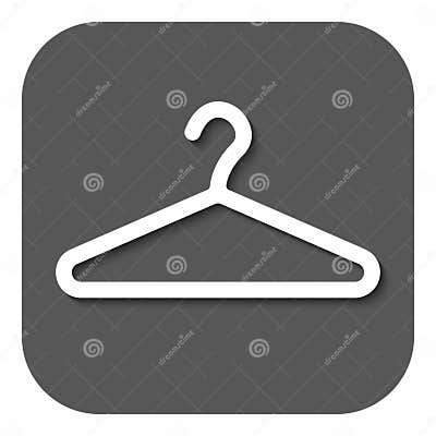 The Hanger Icon. Coat Rack Symbol Stock Vector - Illustration of object ...