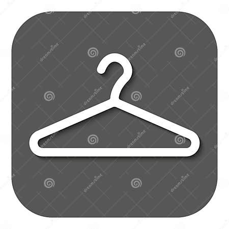 The Hanger Icon. Coat Rack Symbol Stock Vector - Illustration of object ...