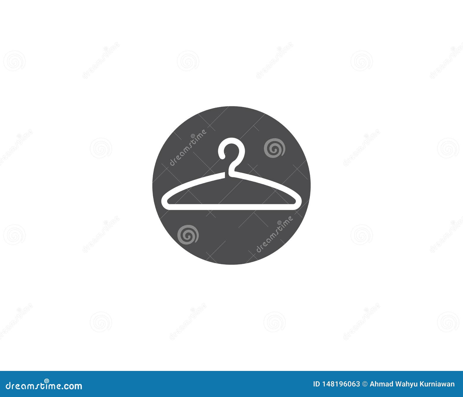 Hanger icon stock vector. Illustration of isolated, rack - 148196063