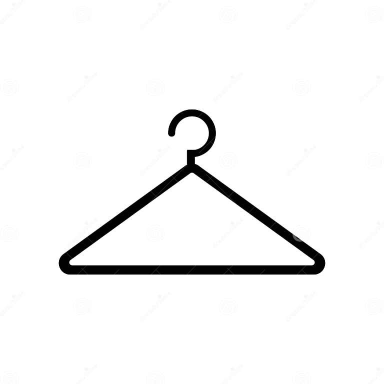 Hanger Icon Logo Vector Design Stock Vector - Illustration of hanger ...