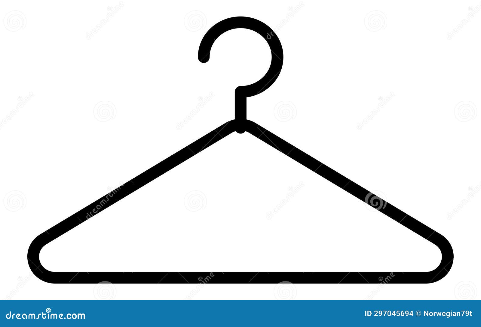 Hanger Icon, Simple Line Drawing Stock Vector - Illustration of fashion ...