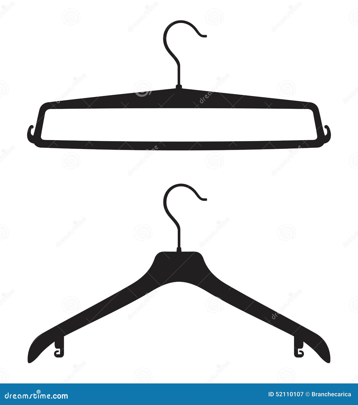 Hanger icons stock vector. Illustration of metal, hook - 52110107