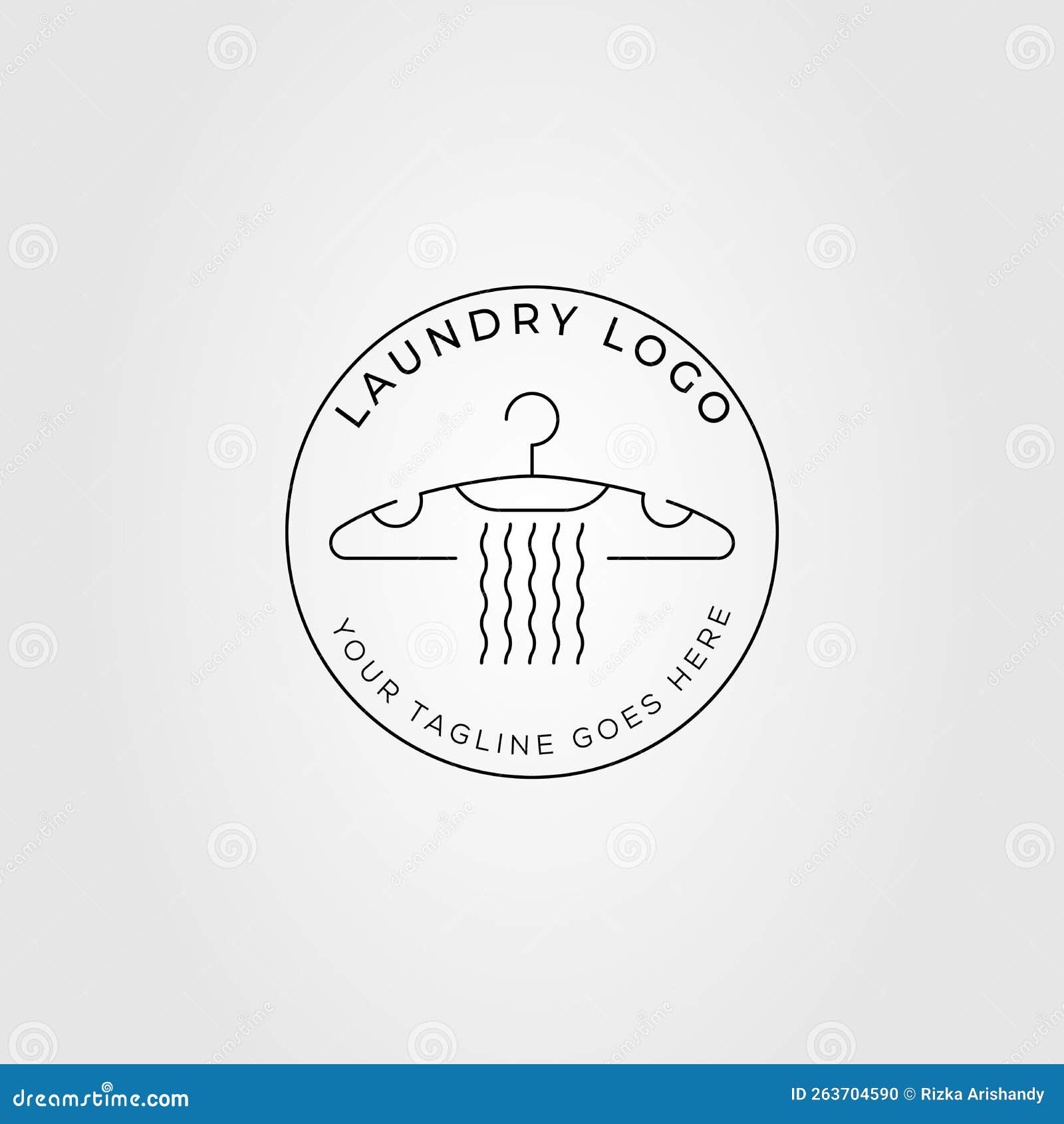 Hanger for Laundry or Hanging Clothes Logo Vector Illustration Design ...