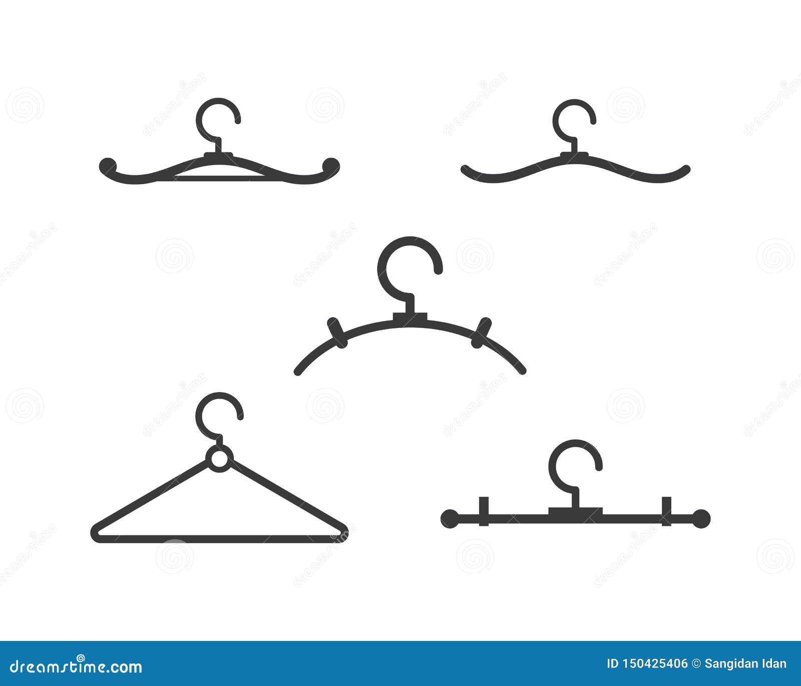 Hanger Logo Icon Vector Illustration Design Stock Vector - Illustration ...