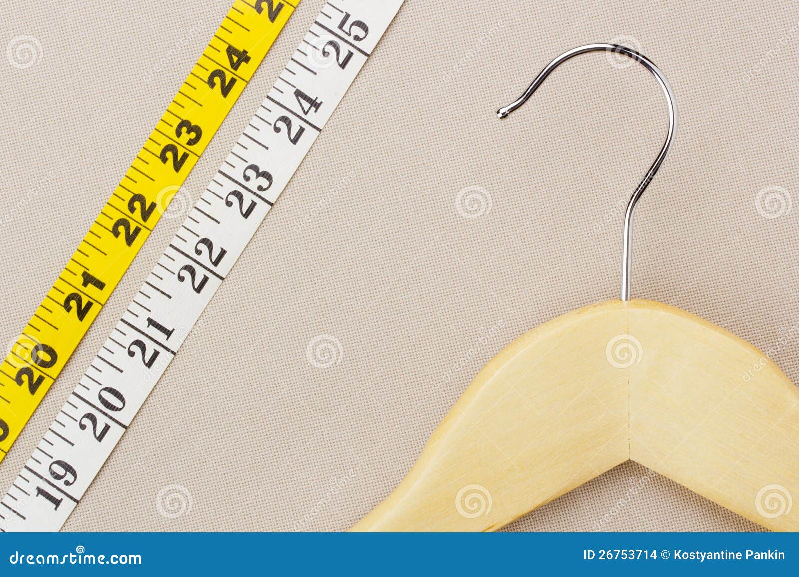 Hanger and Measuring Tape stock photo. Image of retail - 26753714