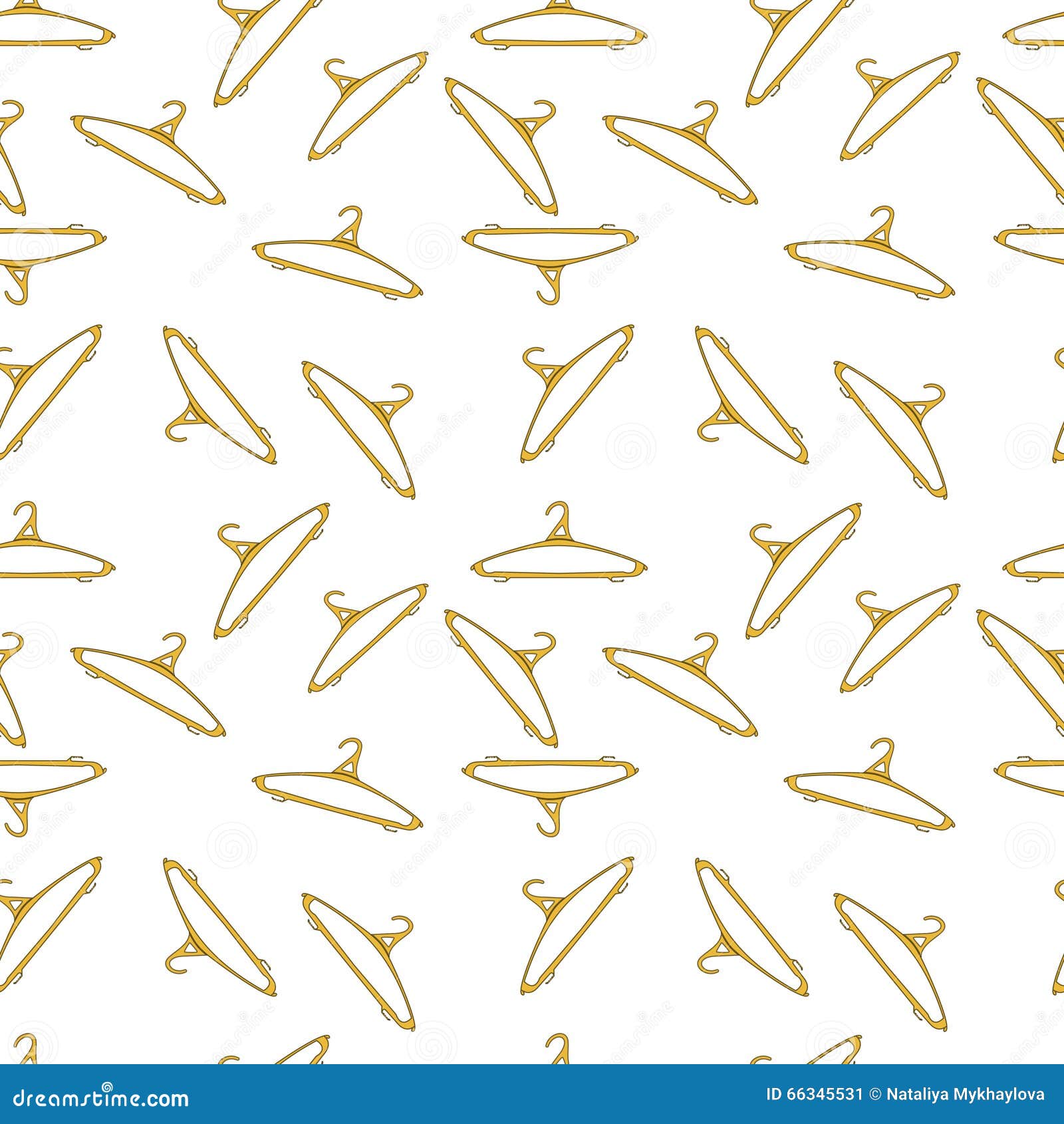 Hanger pattern stock vector. Illustration of coat, drawn - 66345531