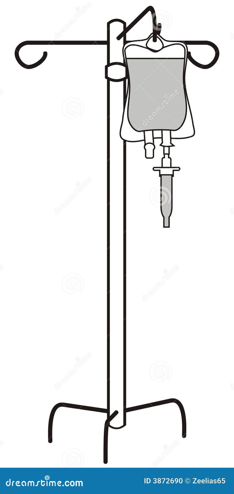 Hanger and serum stock illustration. Illustration of patient - 3872690