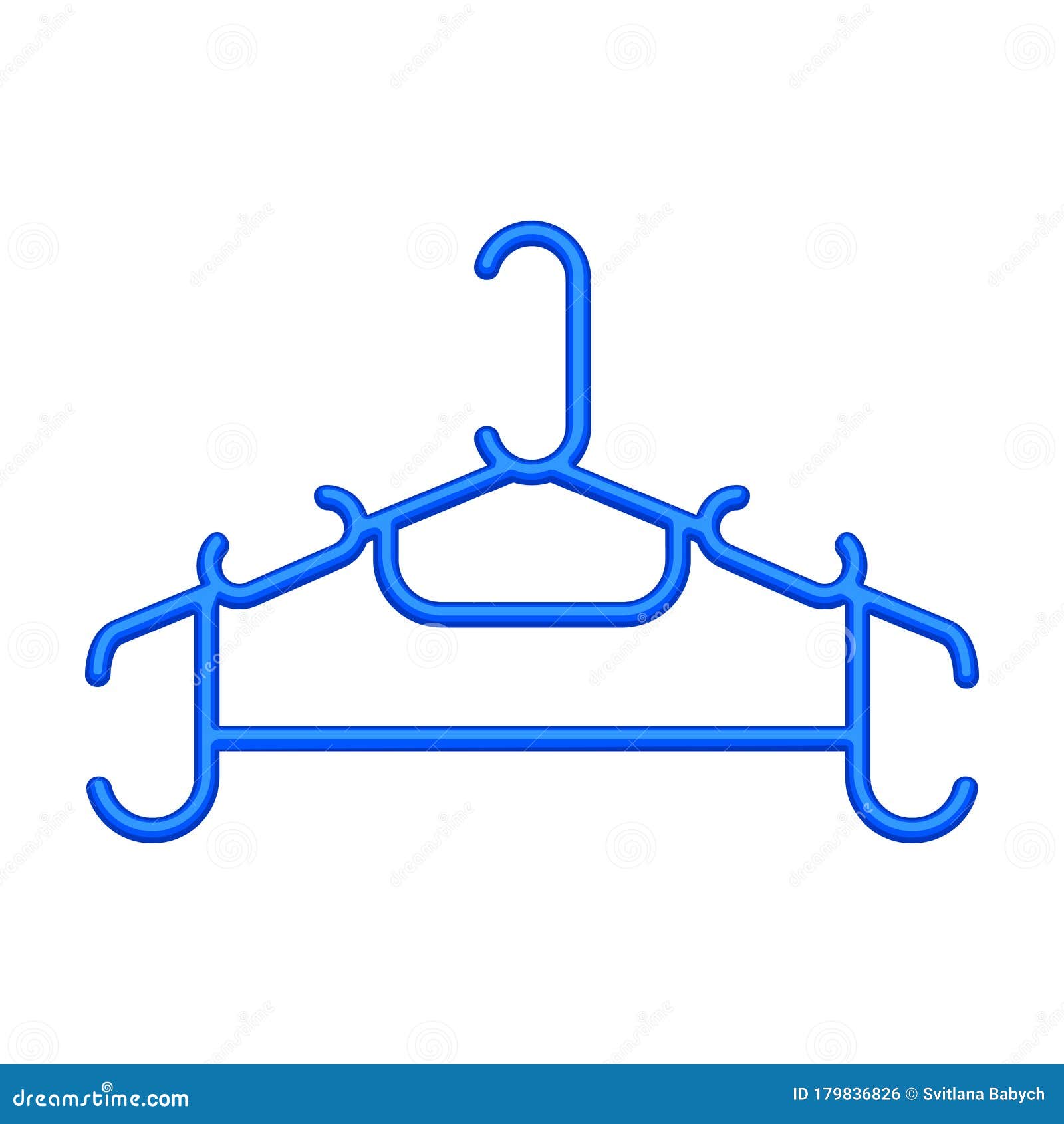 Hanger Vector Icon.Cartoon Vector Icon Isolated on White Background ...