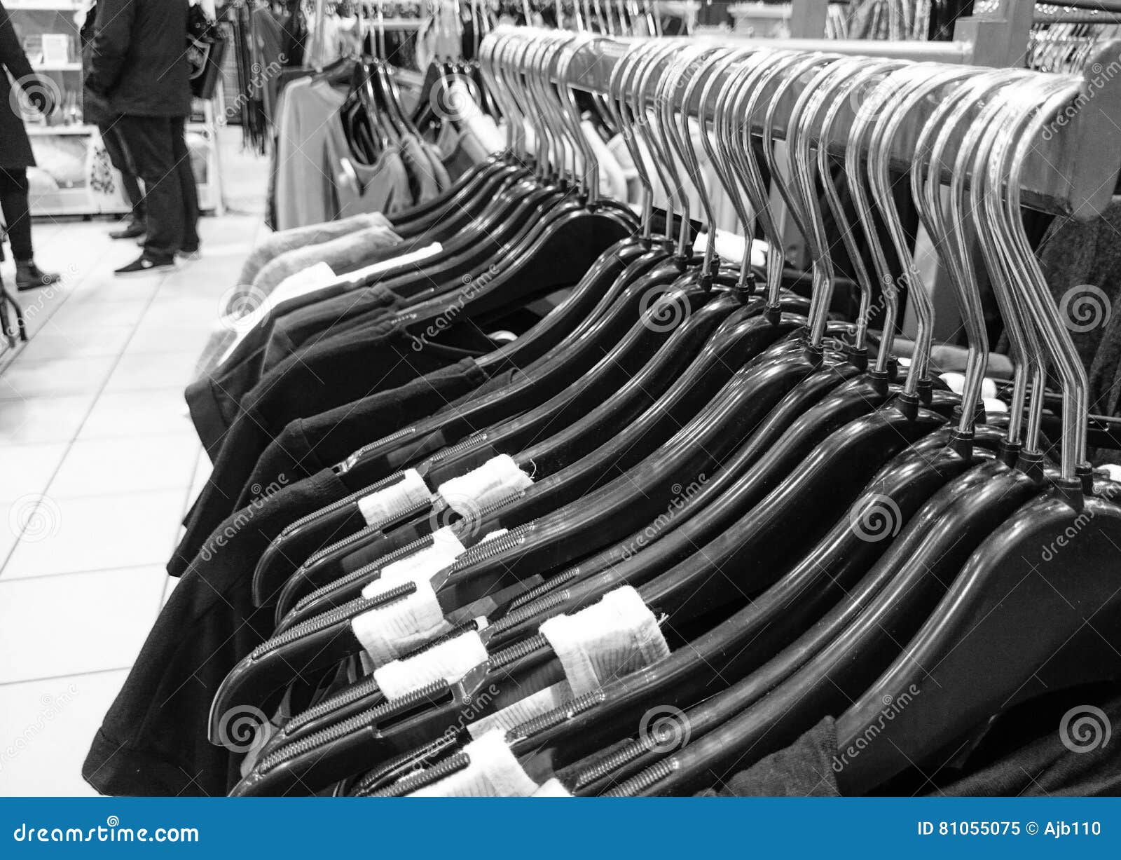 Hangers stock image. Image of girls, retail, shopping - 81055075