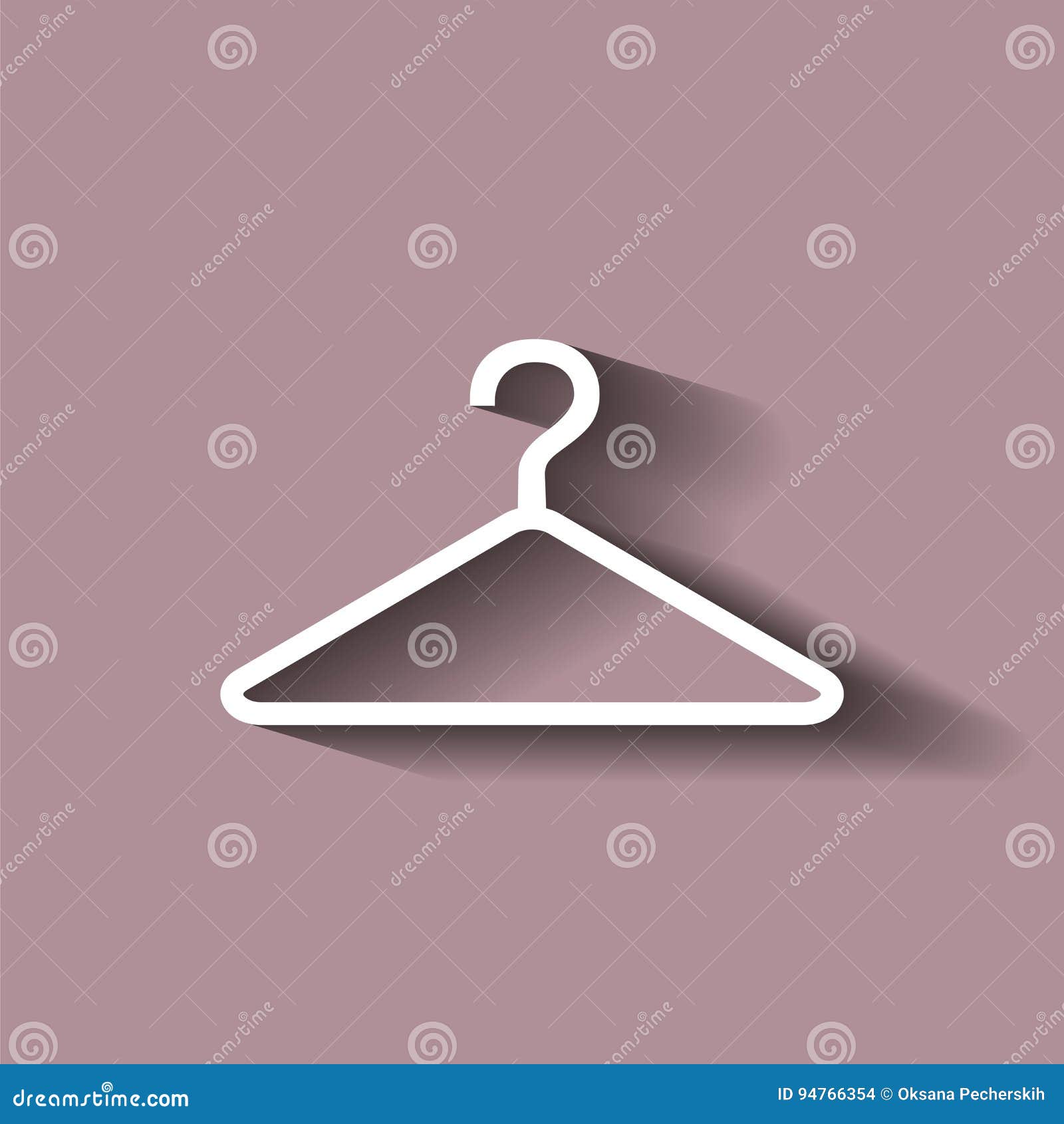 Hangers Vector Color Icons Set. Set Of Vector Illustration Hanger For ...