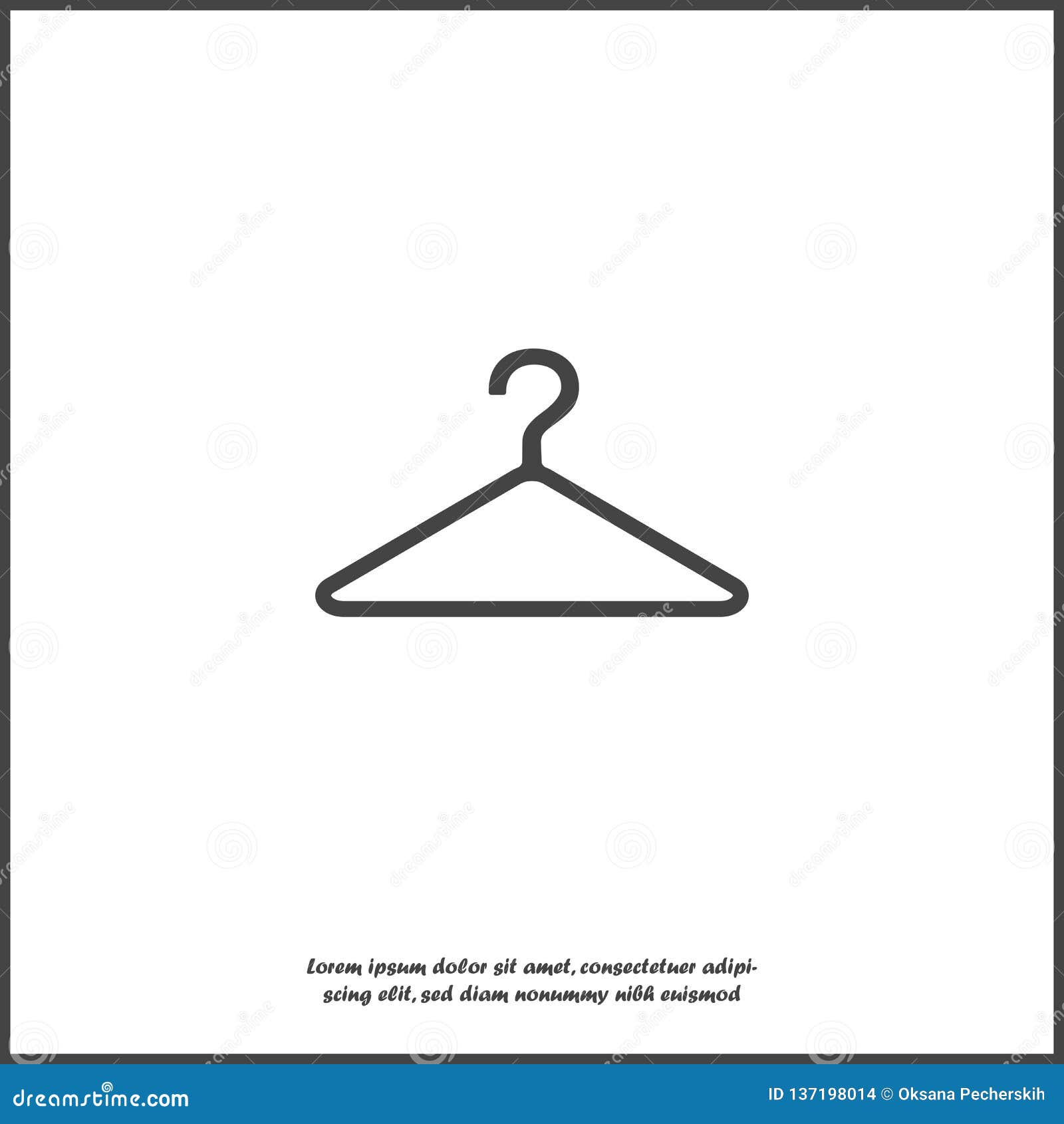 Hangers Vector Black Icons Set. Set Of Vector Illustration Hanger For ...