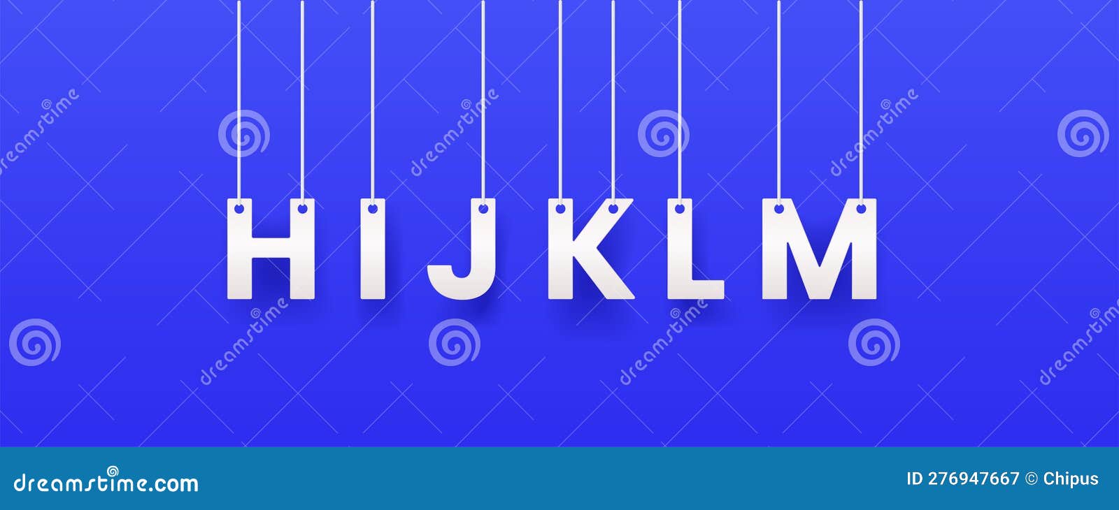 Hanging Abc. Hanging Letters on Ropes. Vector Stock Vector ...