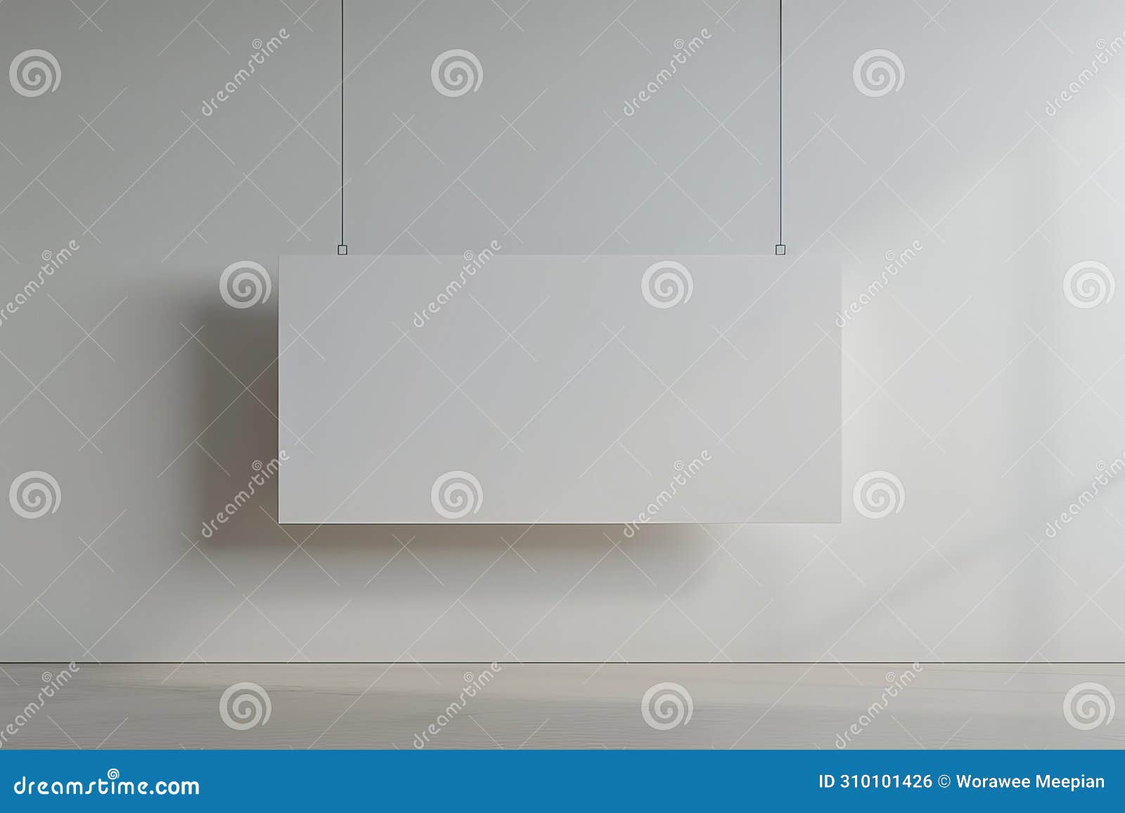 Hanging Advertising Billboard. Generative AI Stock Photo - Image of ...