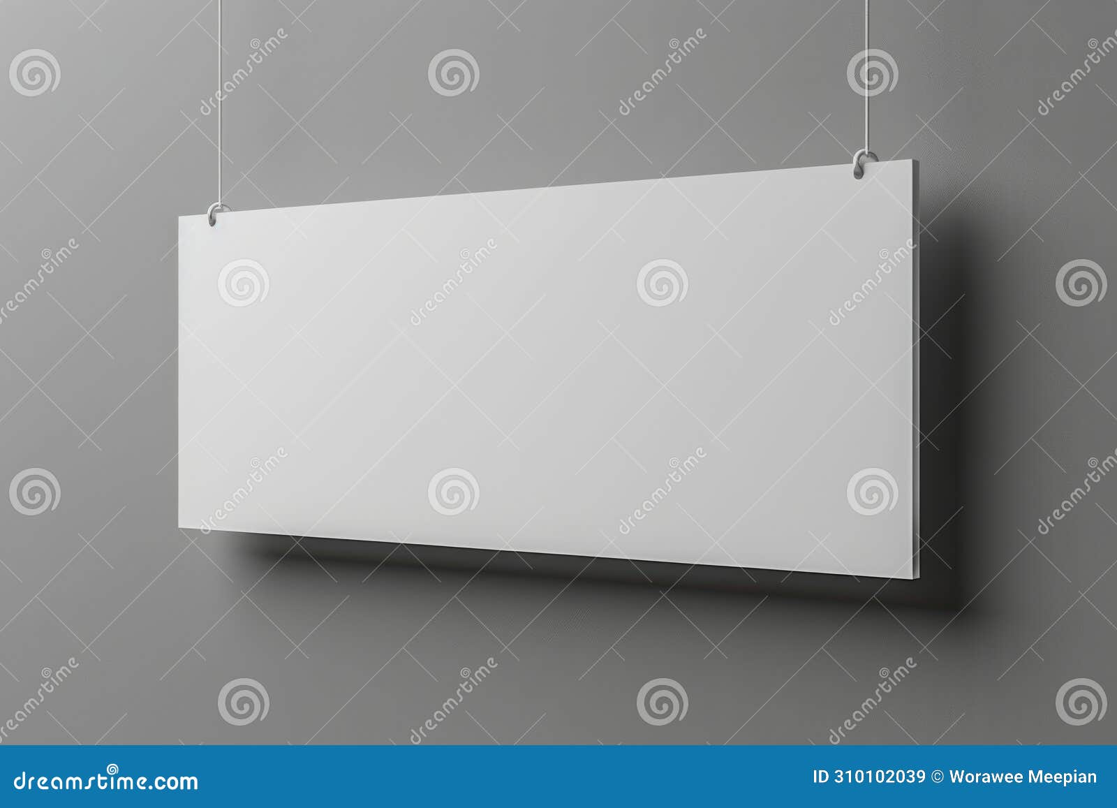 Hanging Advertising Billboard. Generative AI Stock Image - Image of ...