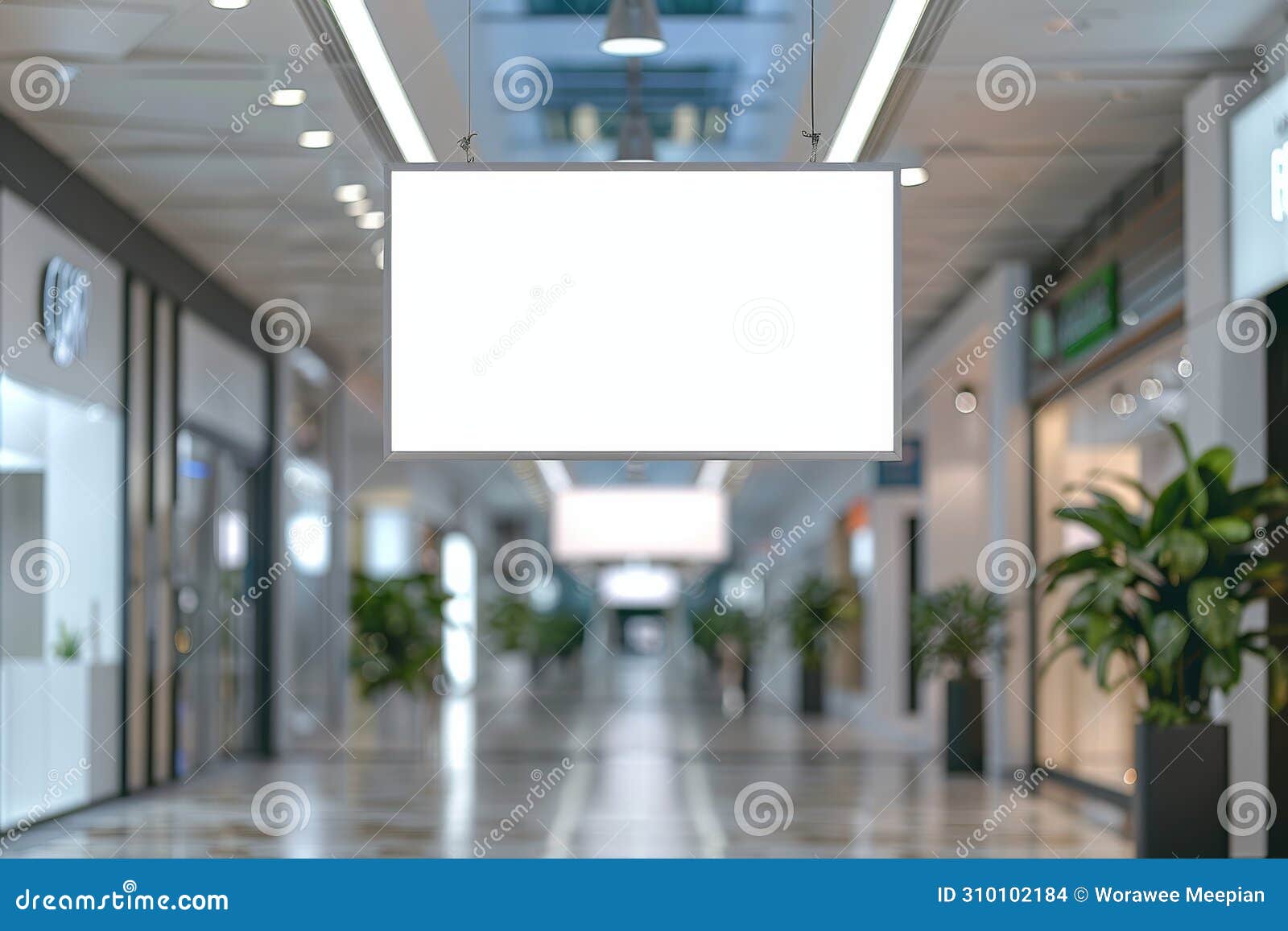 Hanging Advertising Billboard. Generative AI Stock Photo - Image of ...