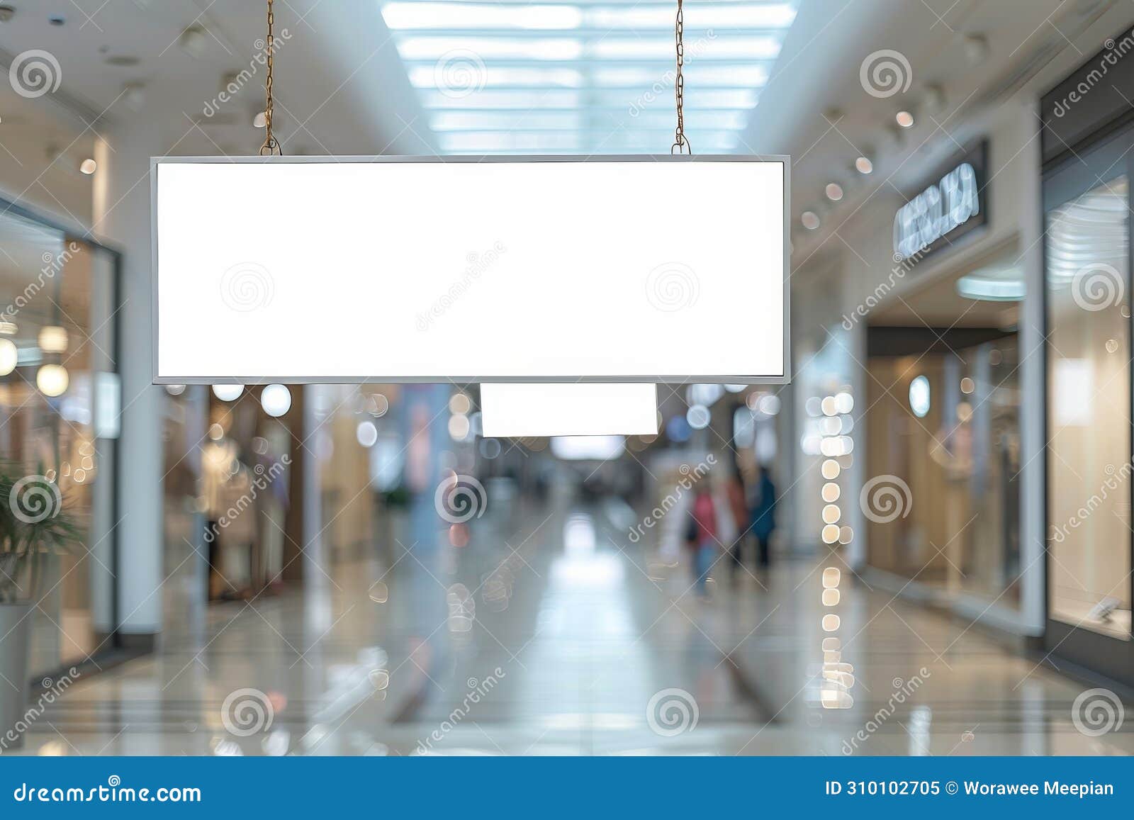 Hanging Advertising Billboard. Generative AI Stock Image - Image of ...