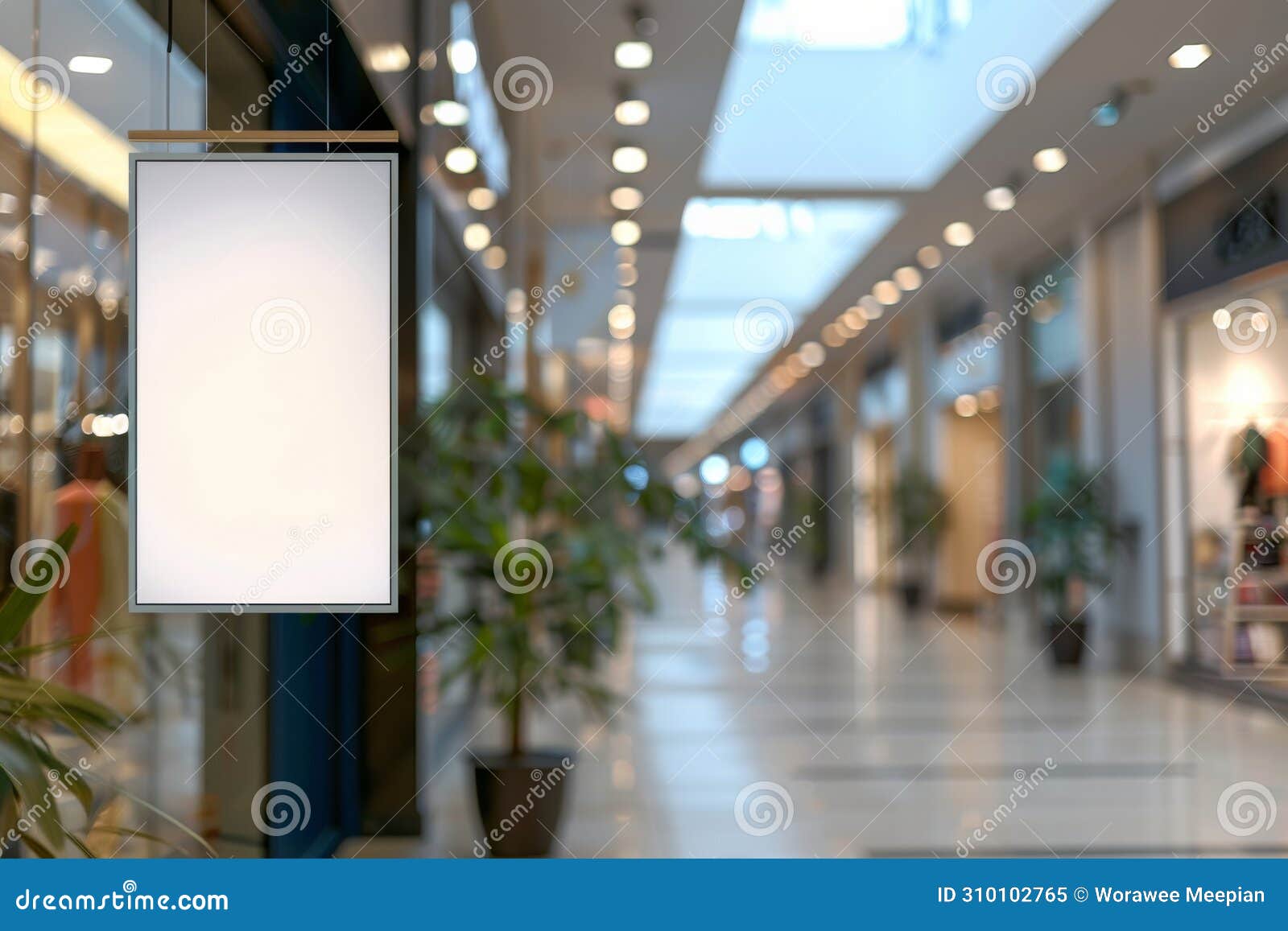 Hanging Advertising Billboard. Generative AI Stock Image - Image of ...