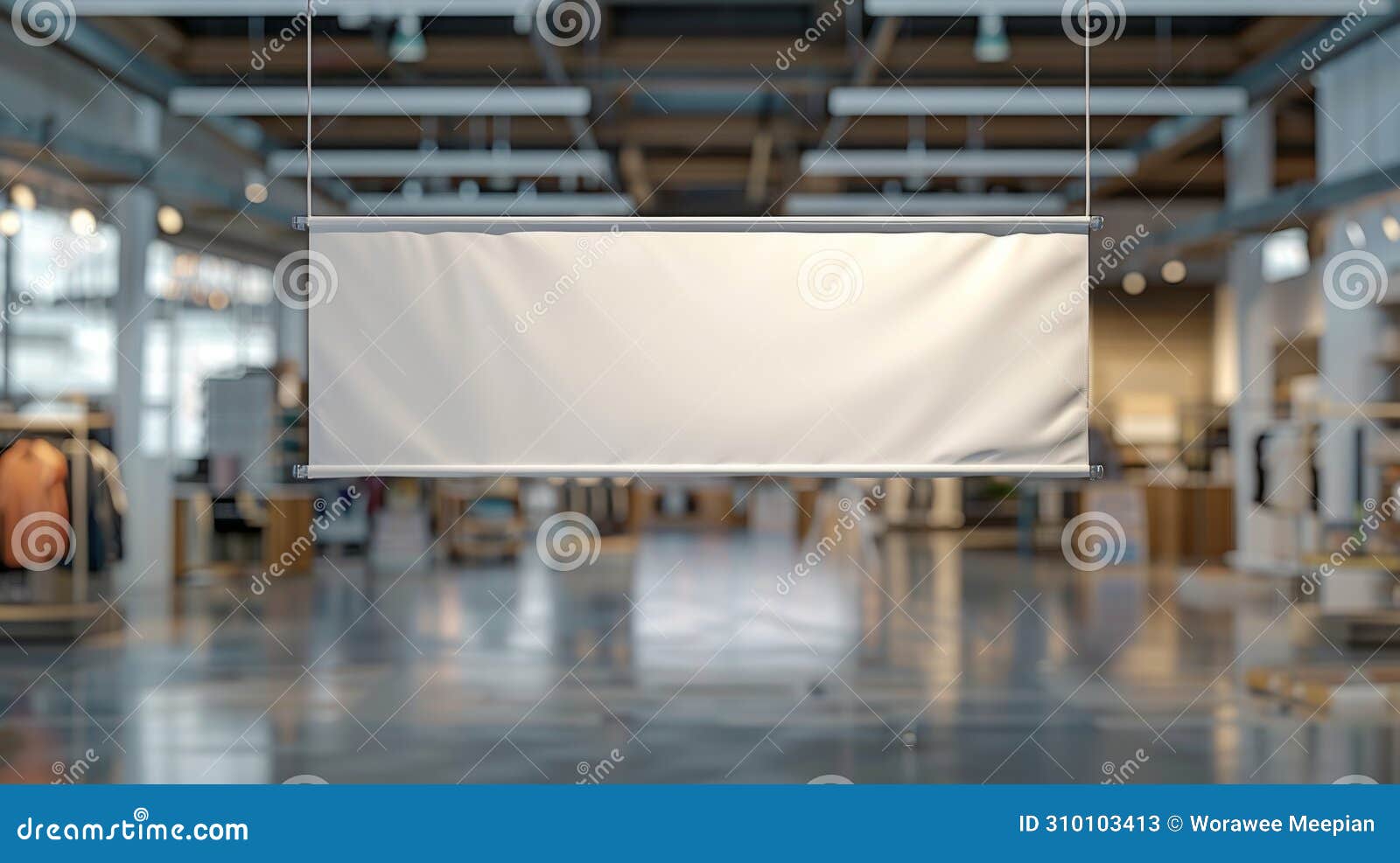 Hanging Advertising Billboard. Generative AI Stock Image - Image of ...
