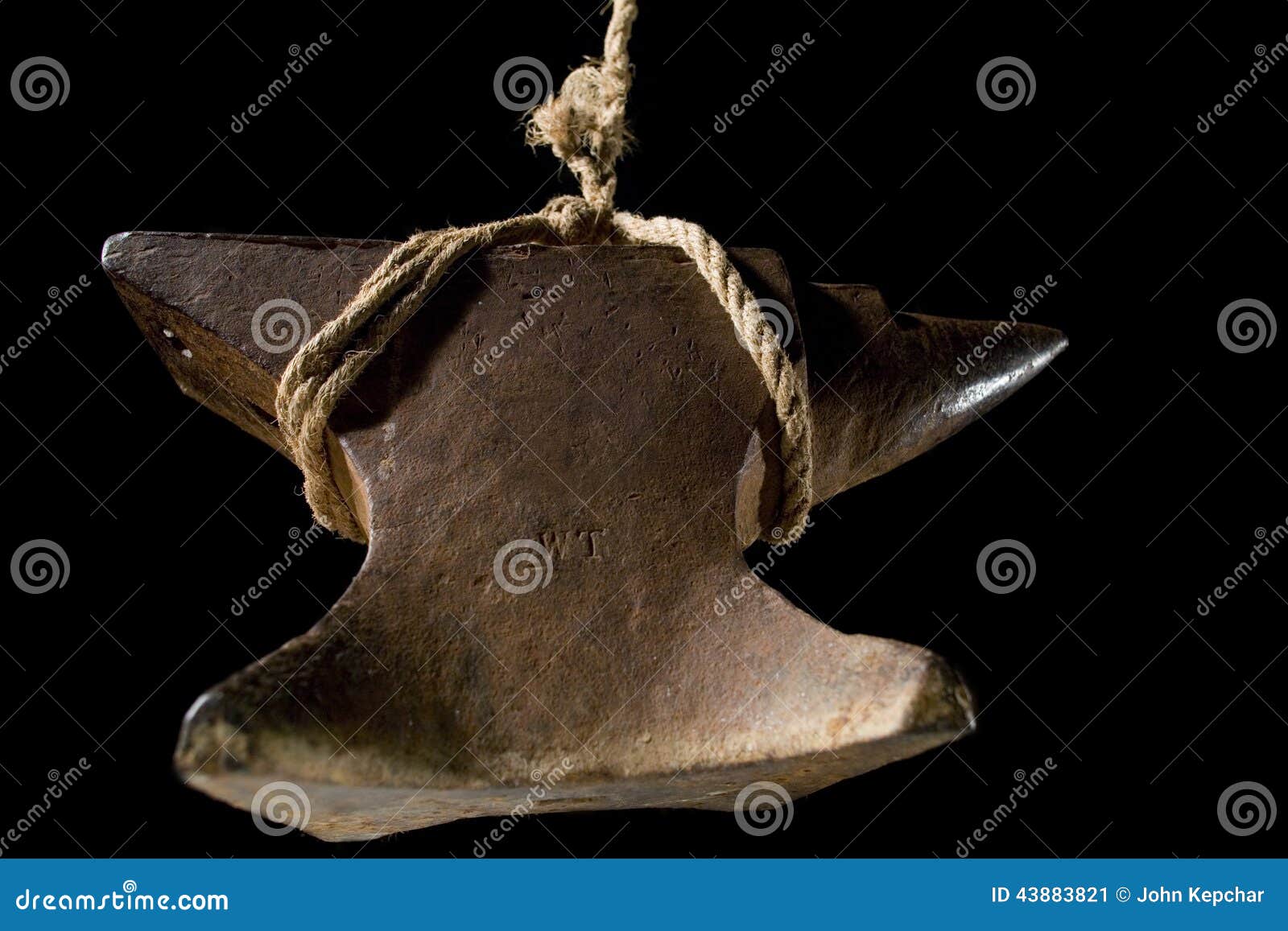 Hanging Anvil stock image. Image of hoisting, anvil, falling - 43883821