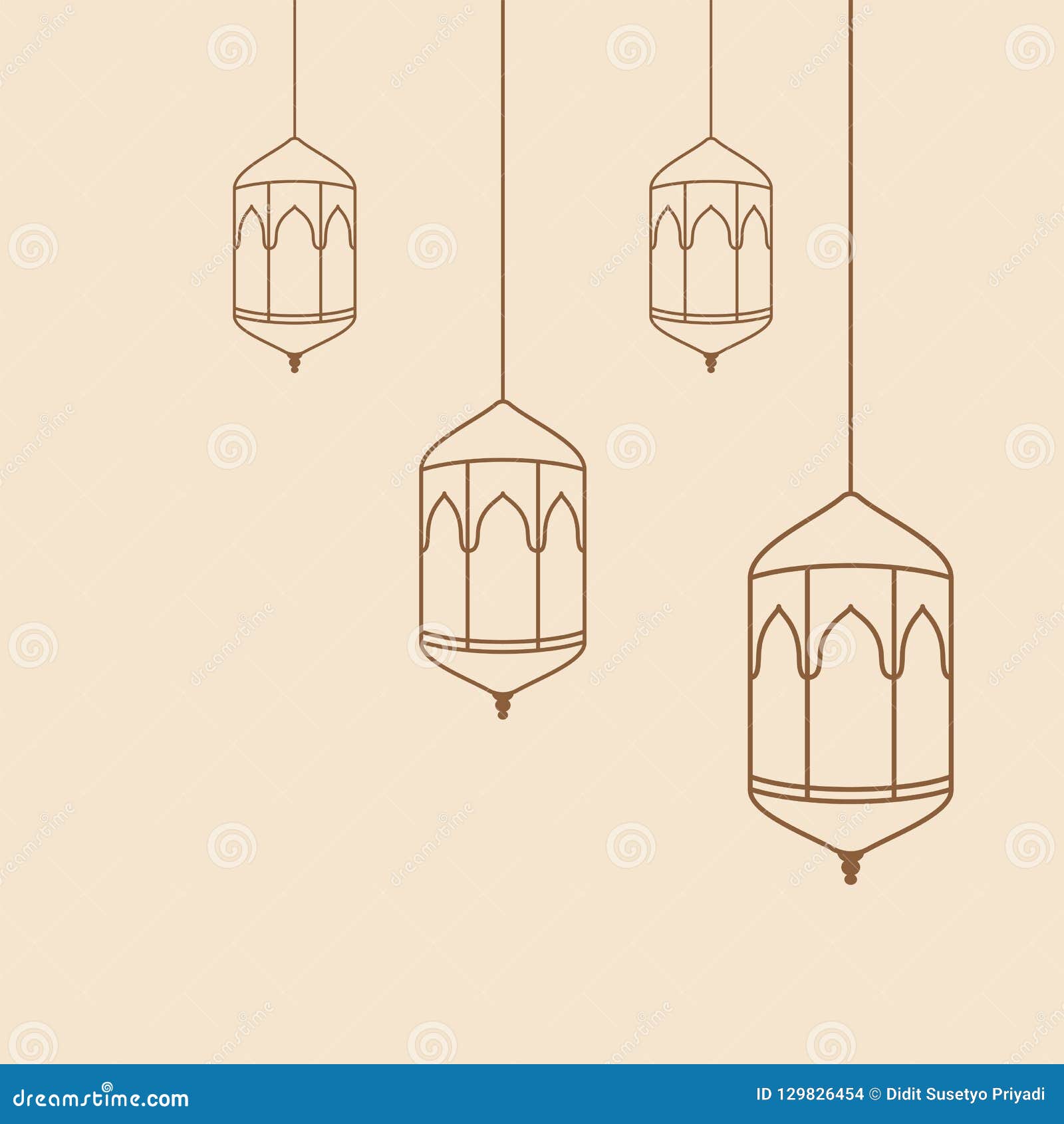 Hanging Arabic Lantern, Unique Design Stock Vector - Illustration of ...