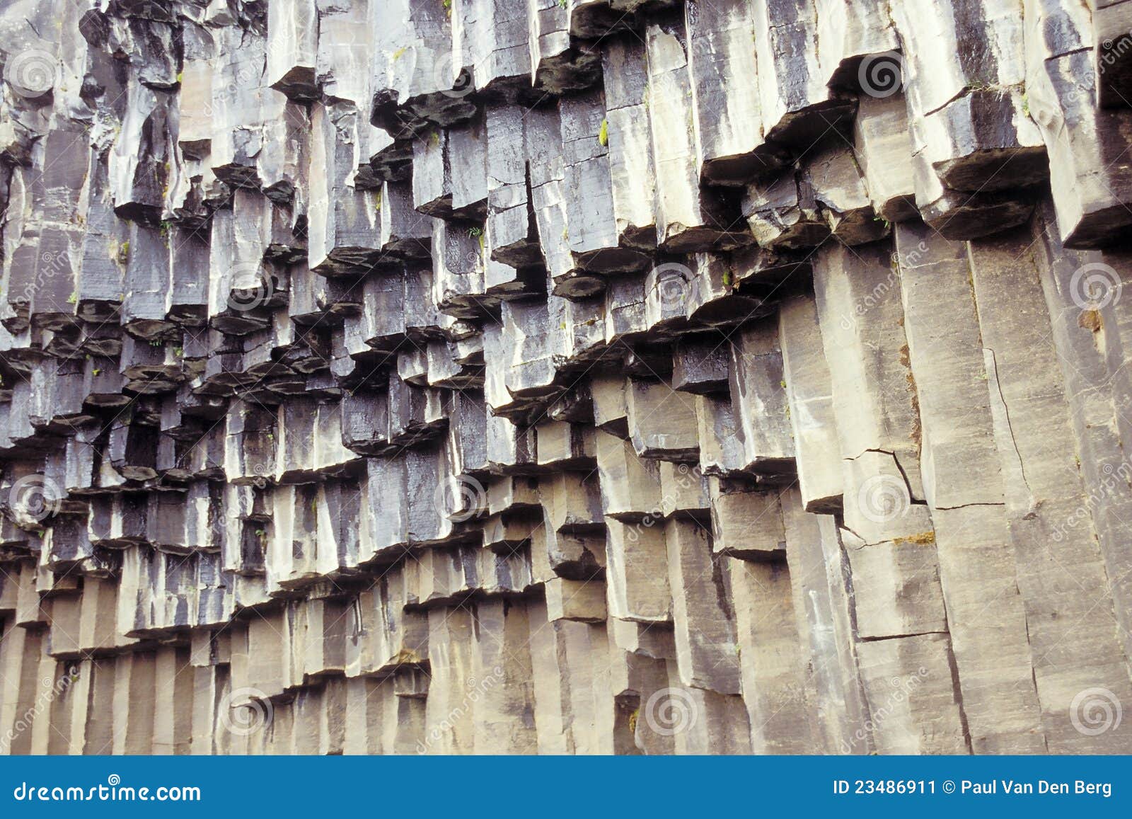 Hanging basalt columns stock image. Image of cliff, landscape - 23486911