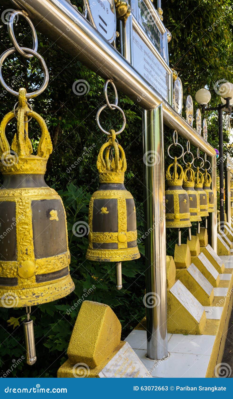 Hanging bell stock image. Image of asia, culture, travel - 63072663