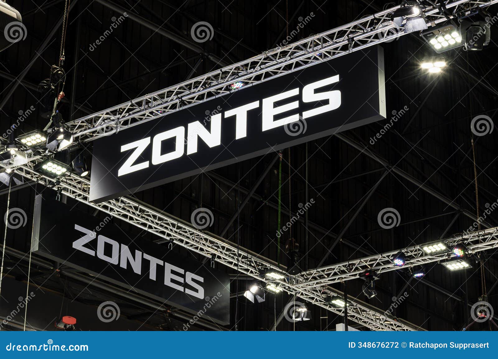 Hanging Billboard with Logo Zontes Editorial Photography - Image of ...