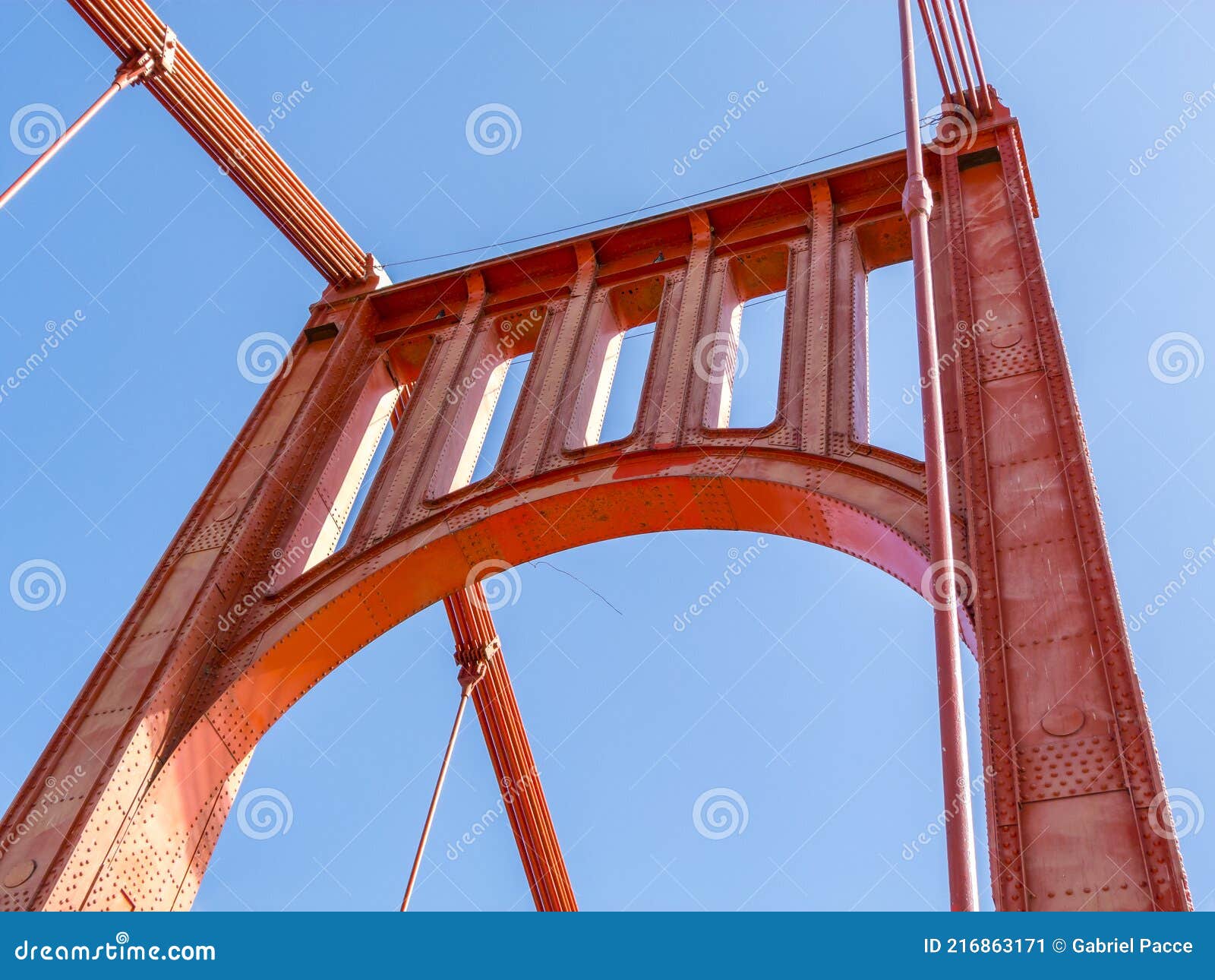 Structure Over an Arch of a Bridge Stock Image - Image of gate ...