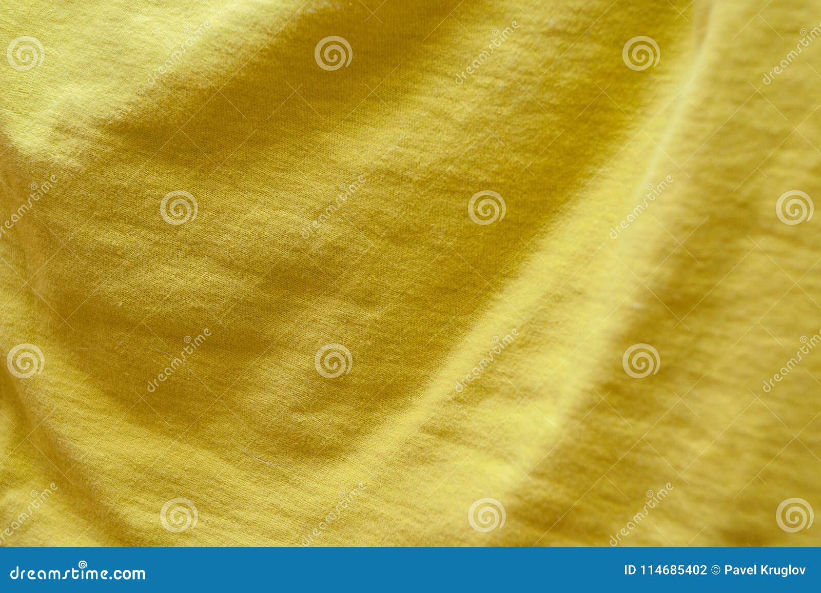 Hanging Fabric of Mustard Color with Wave Stock Photo - Image of ...