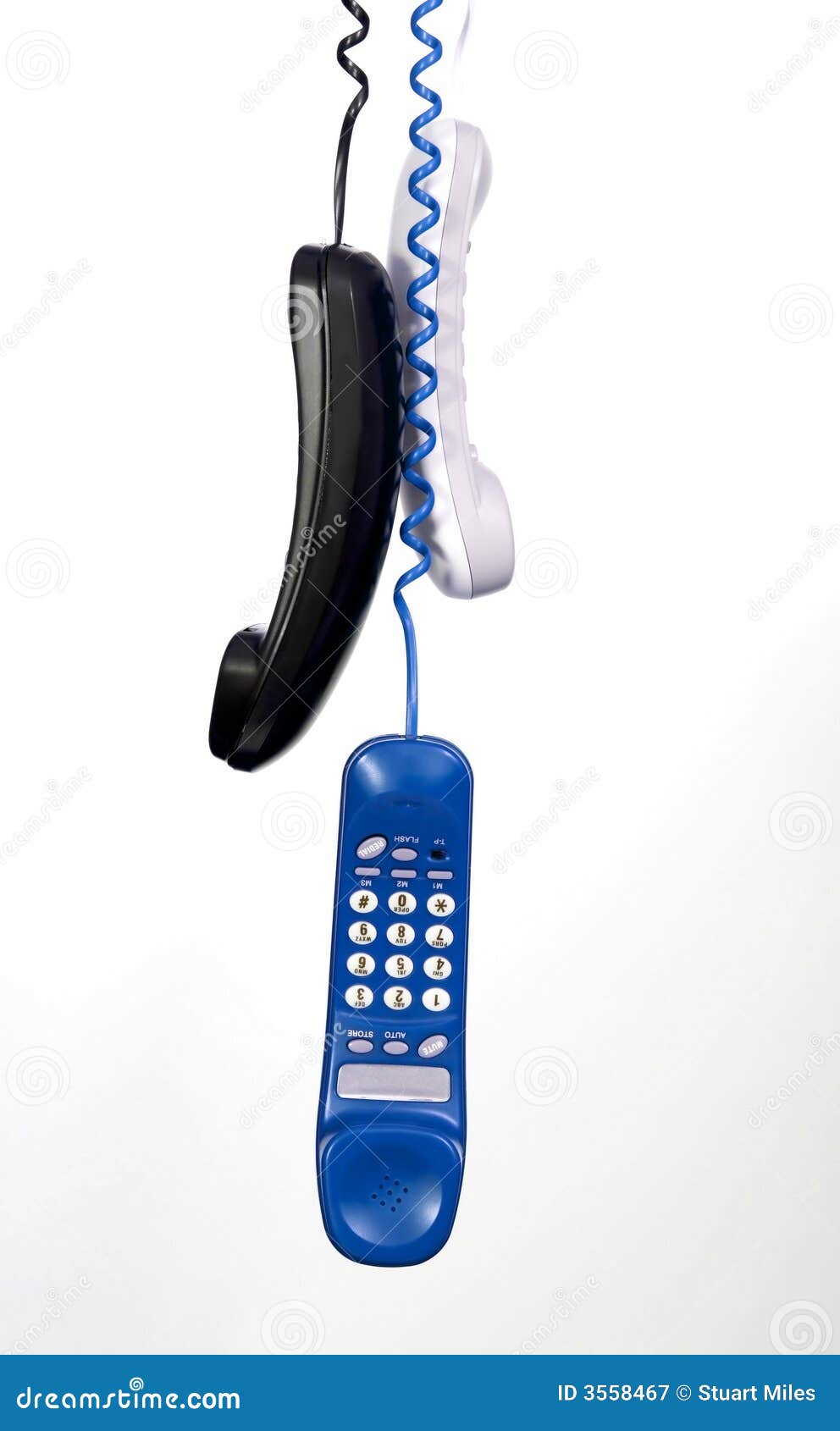 Hanging calls stock image. Image of black, phones, object - 3558467